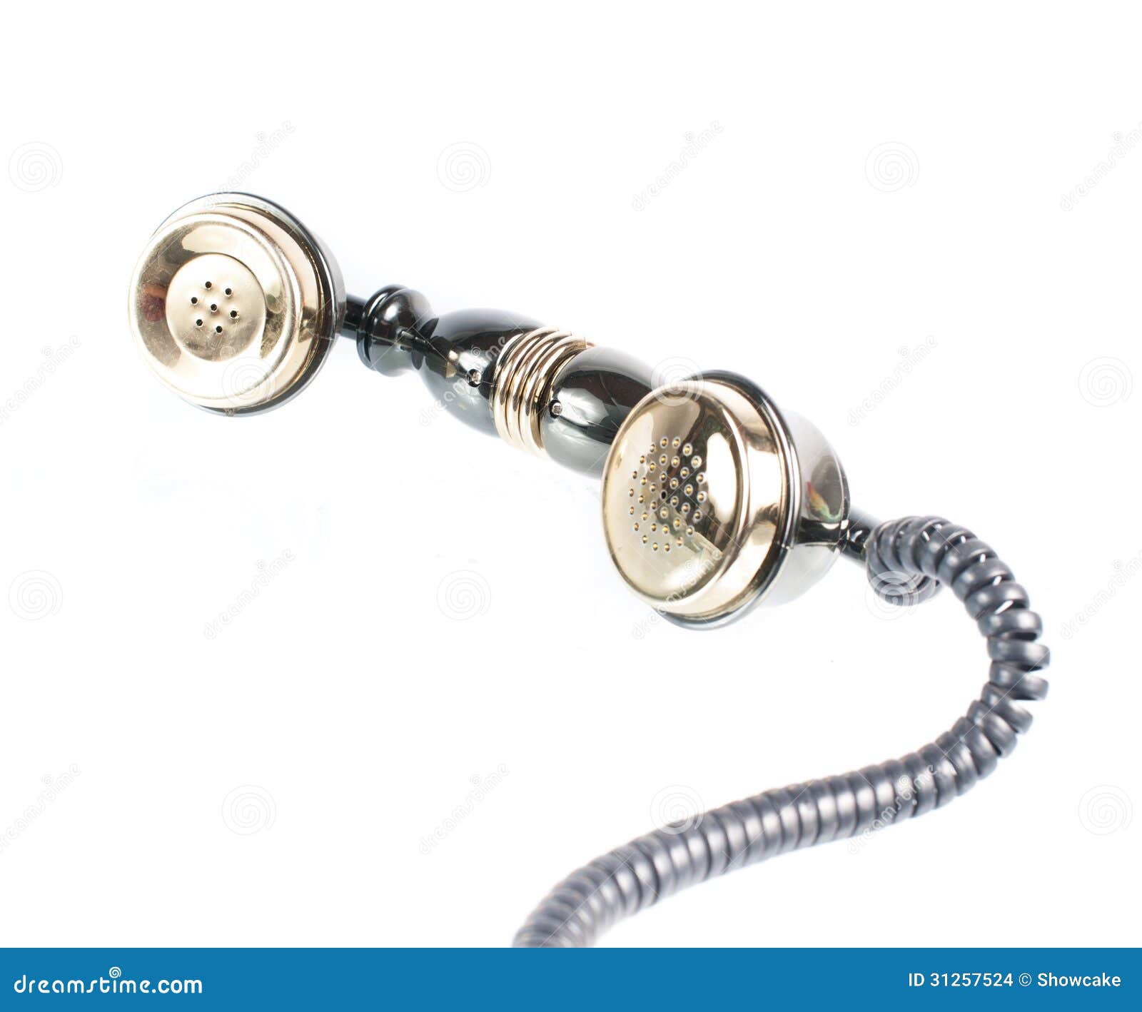 Retro Phone - Vintage Telephone Isolated Stock Photo - Image of aged ...