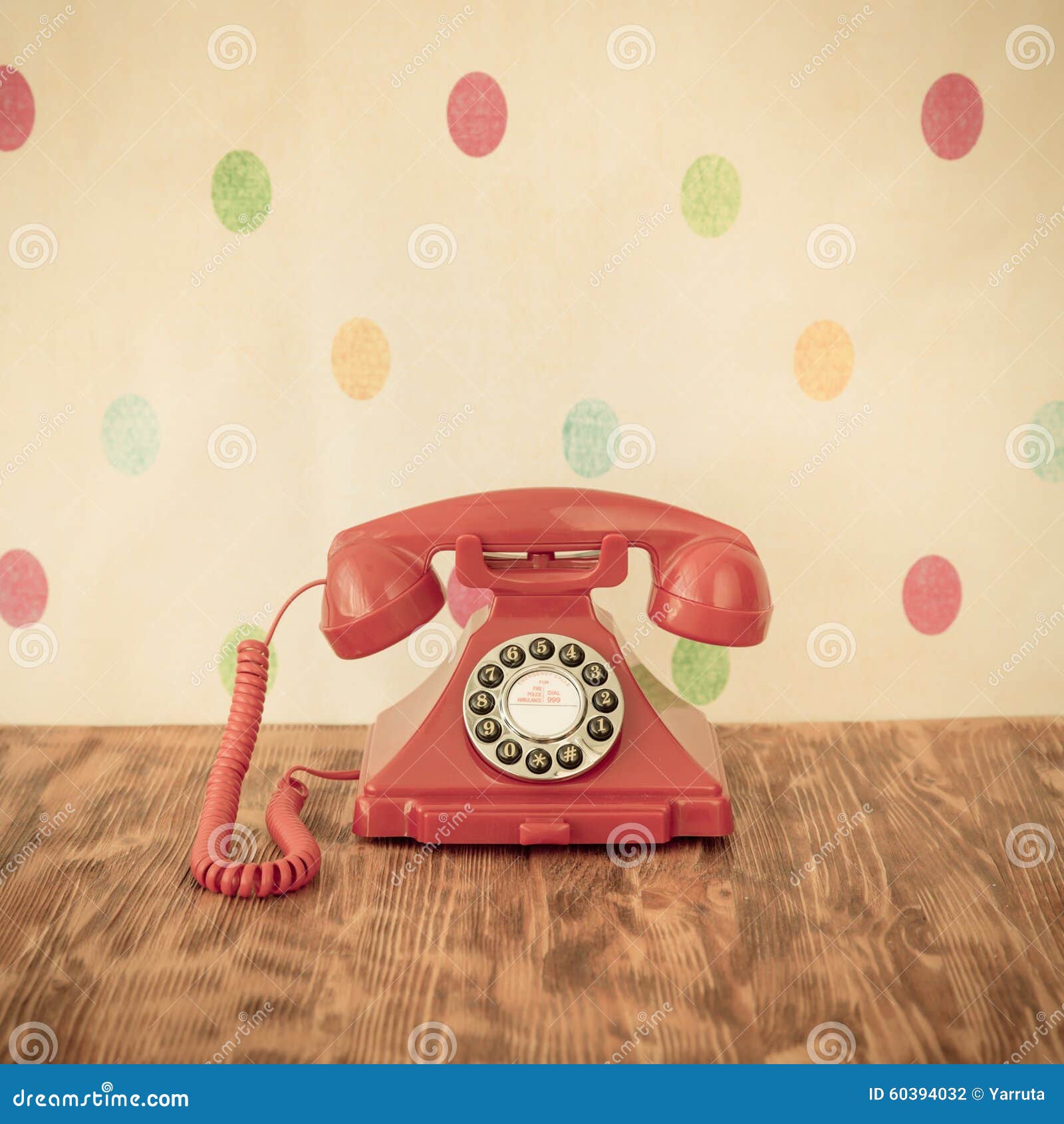 Retro phone stock photo. Image of copy, antique, table - 60394032