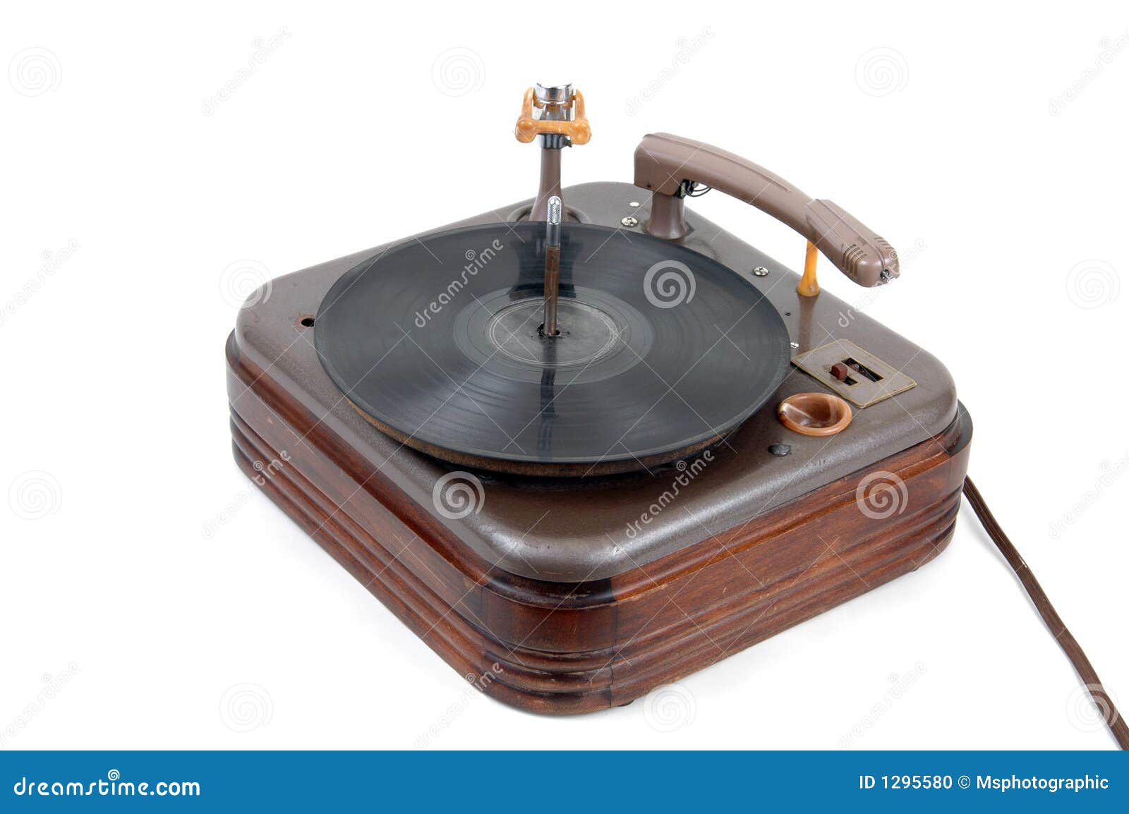 Retro Phonograph stock photo. Image of vintage, fifties - 1295580