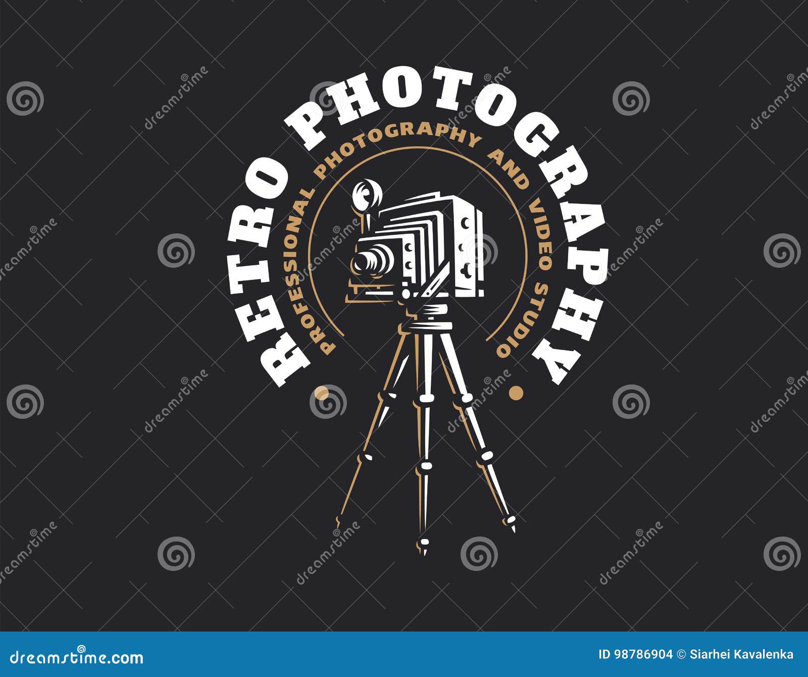 Vintage Camera Logo Vector