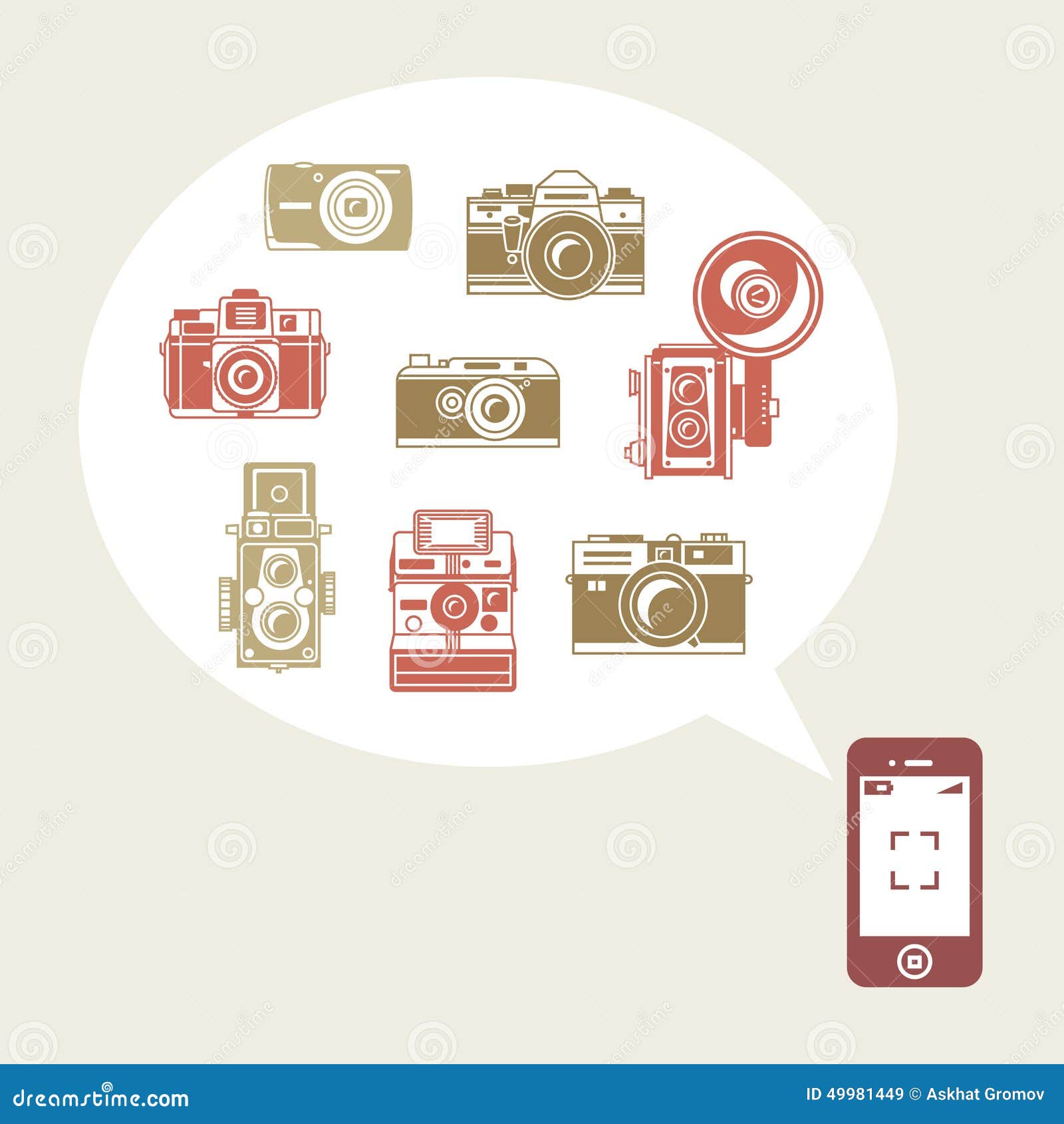 Old Photo Cameras Engraving Vector Set. Image Video Capture Retro ...