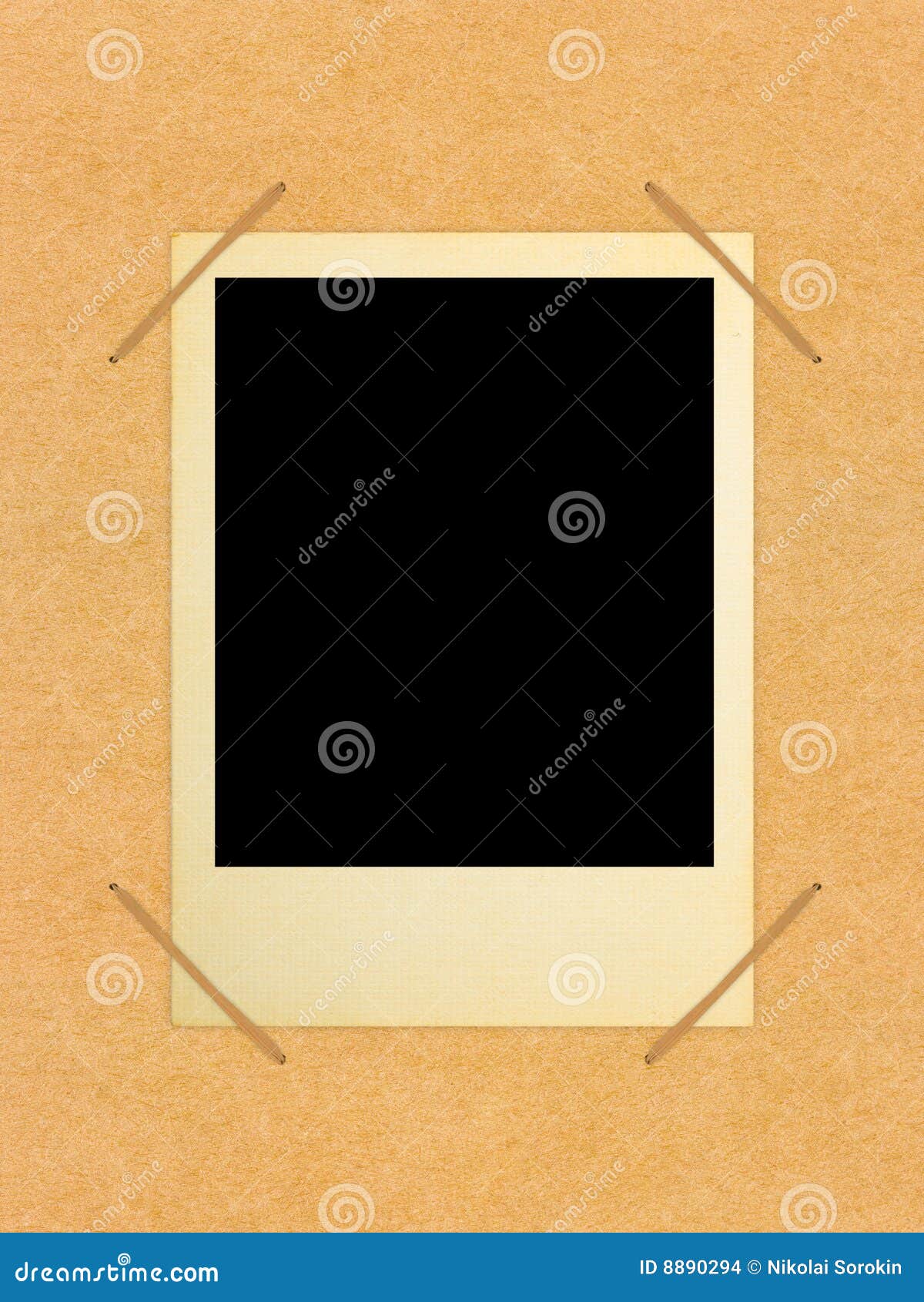 Retro photo card in album stock photo. Image of postcard - 8890294