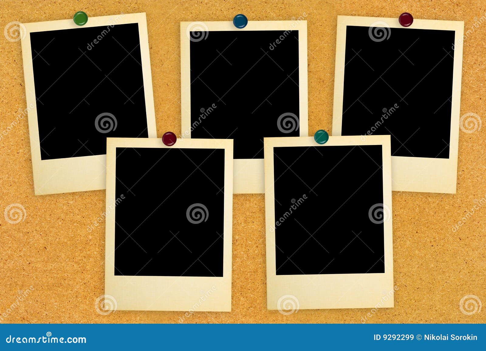 Retro photo cards stock image. Image of polaroid, paper - 9292299