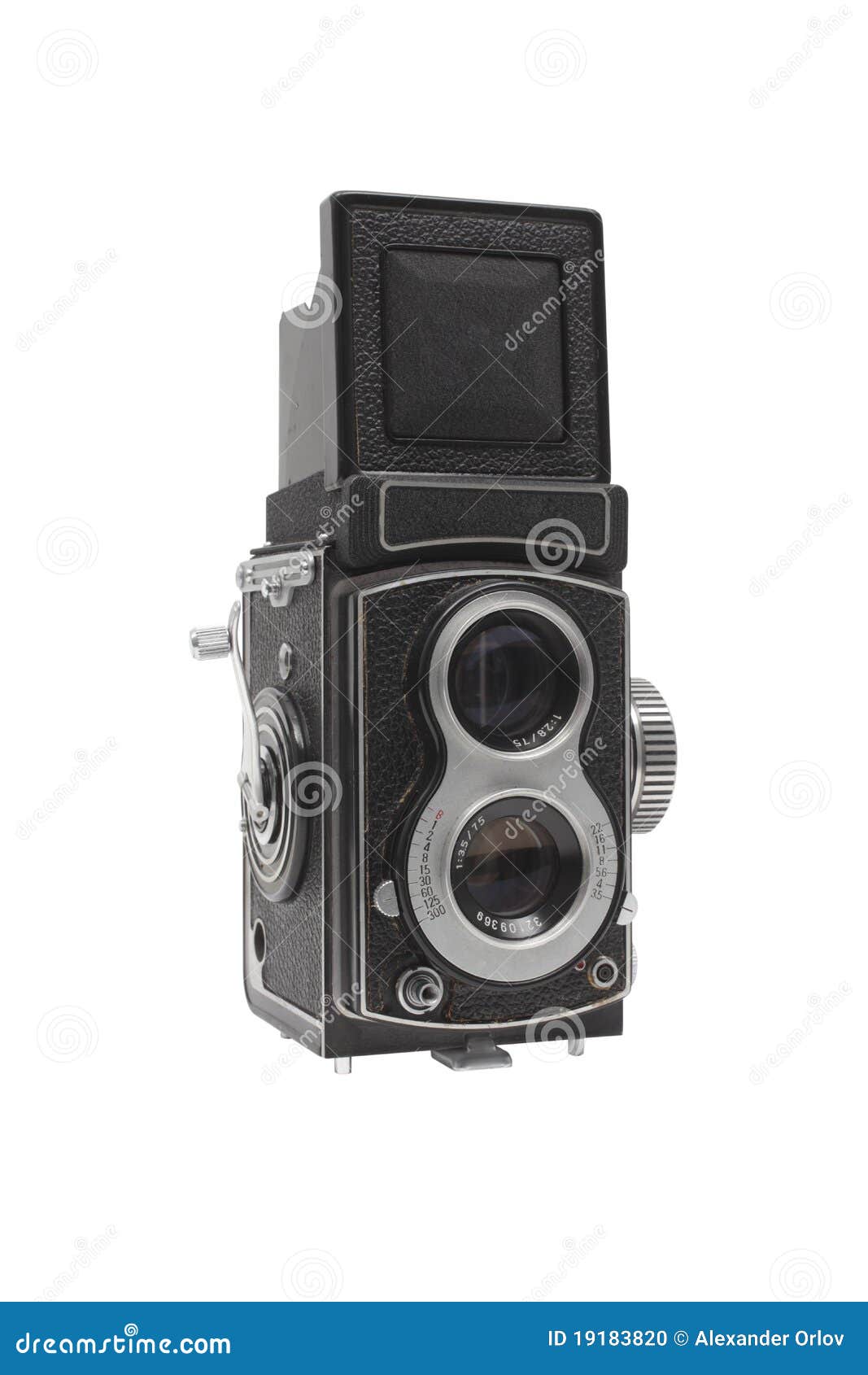 Retro photo TLR camera stock photo. Image of medium, single - 19183820