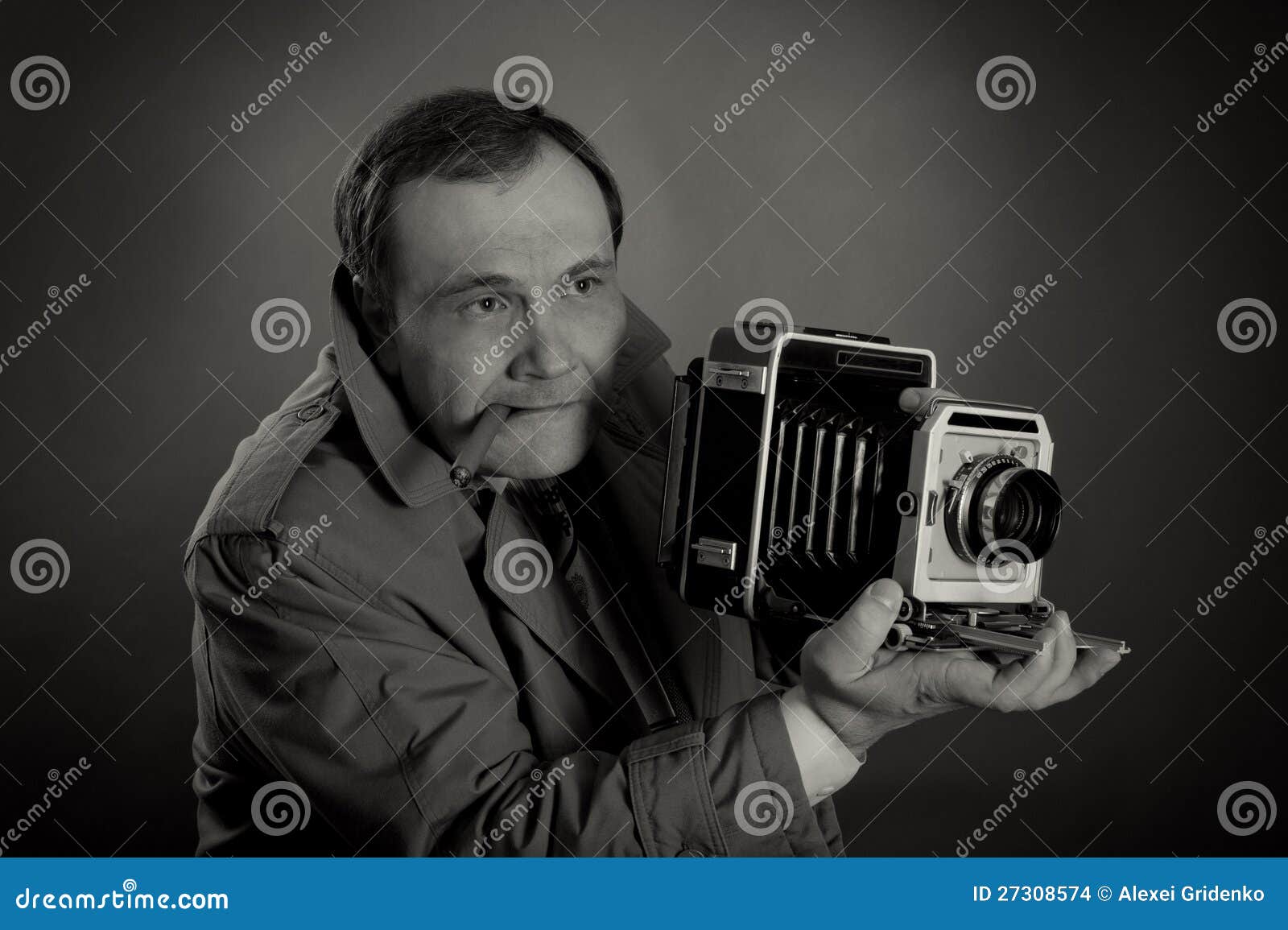 Retro Photographer stock photo. Image of shoot, smoke - 27308574