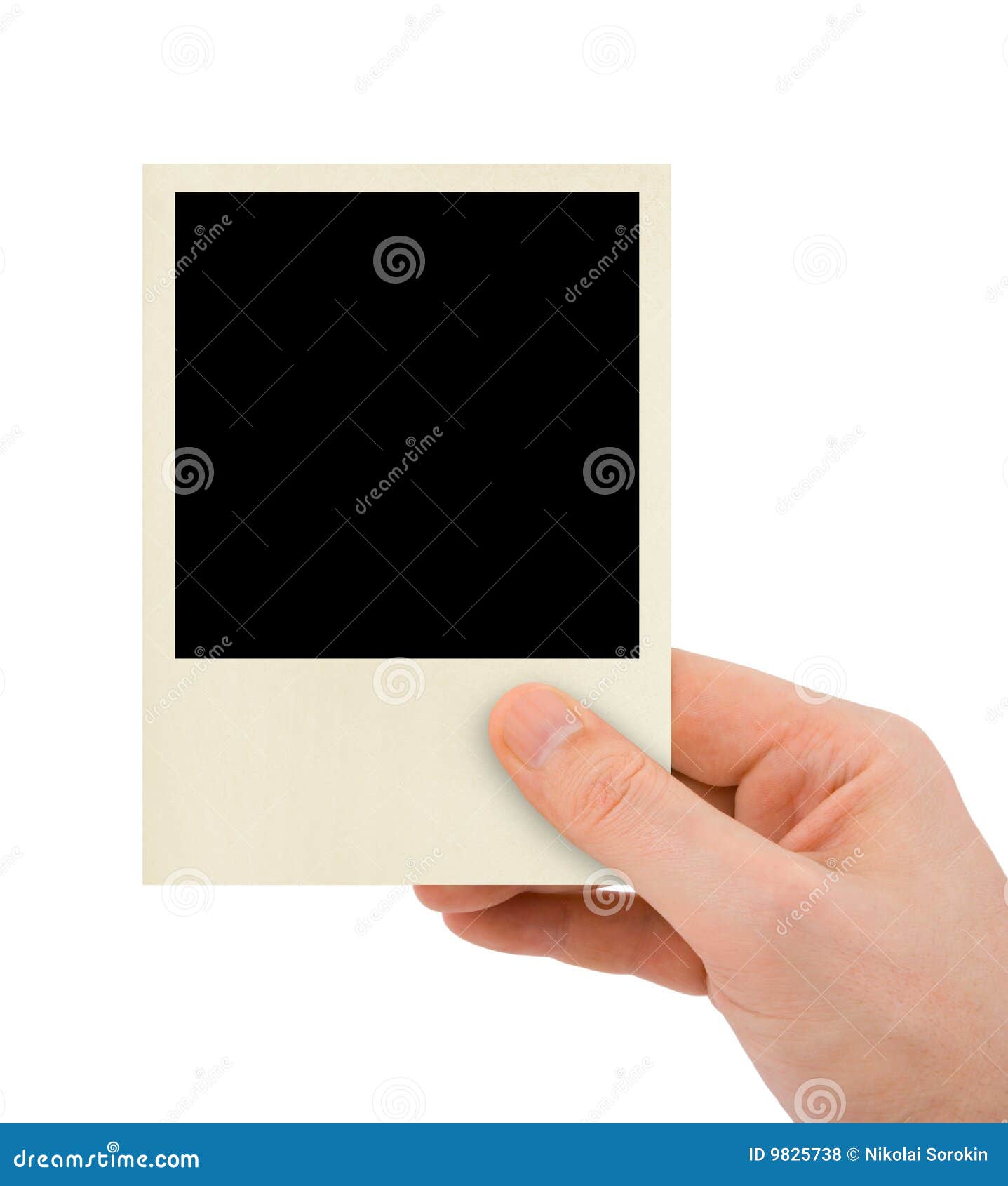 Retro photography in hand stock photo. Image of souvenir - 9825738