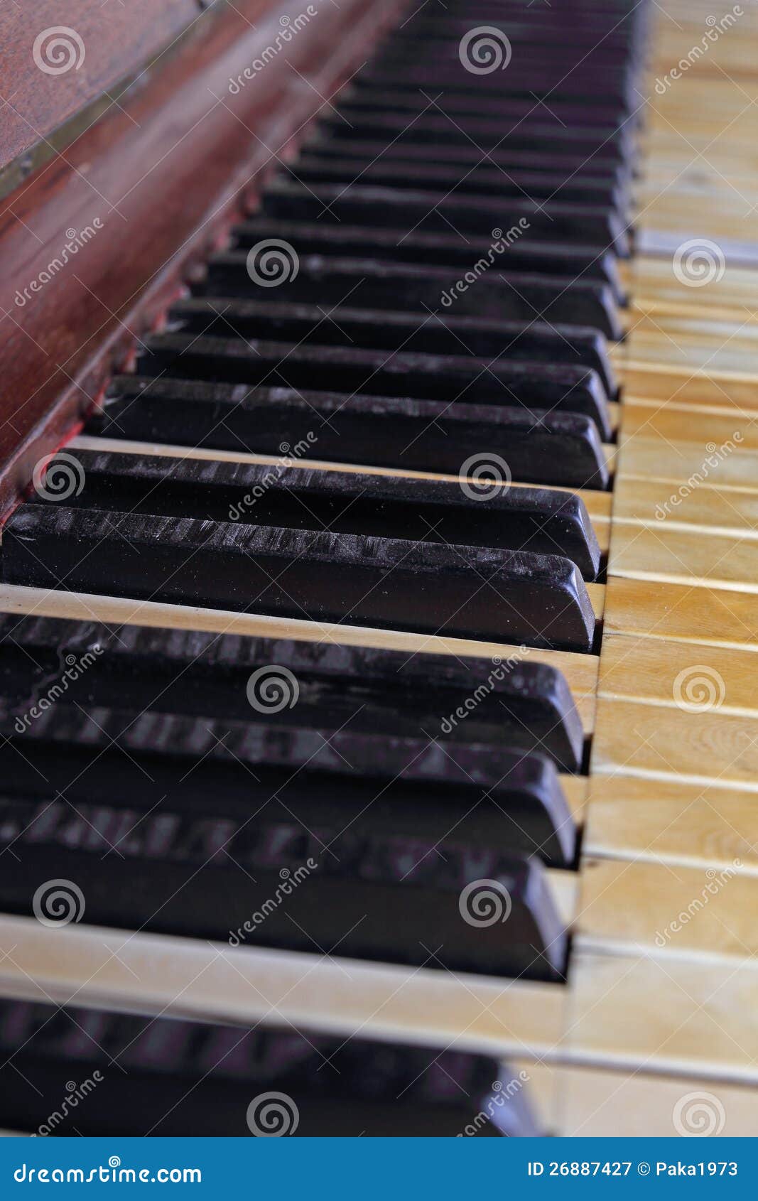 Retro piano stock image. Image of macro, sound, revival - 26887427