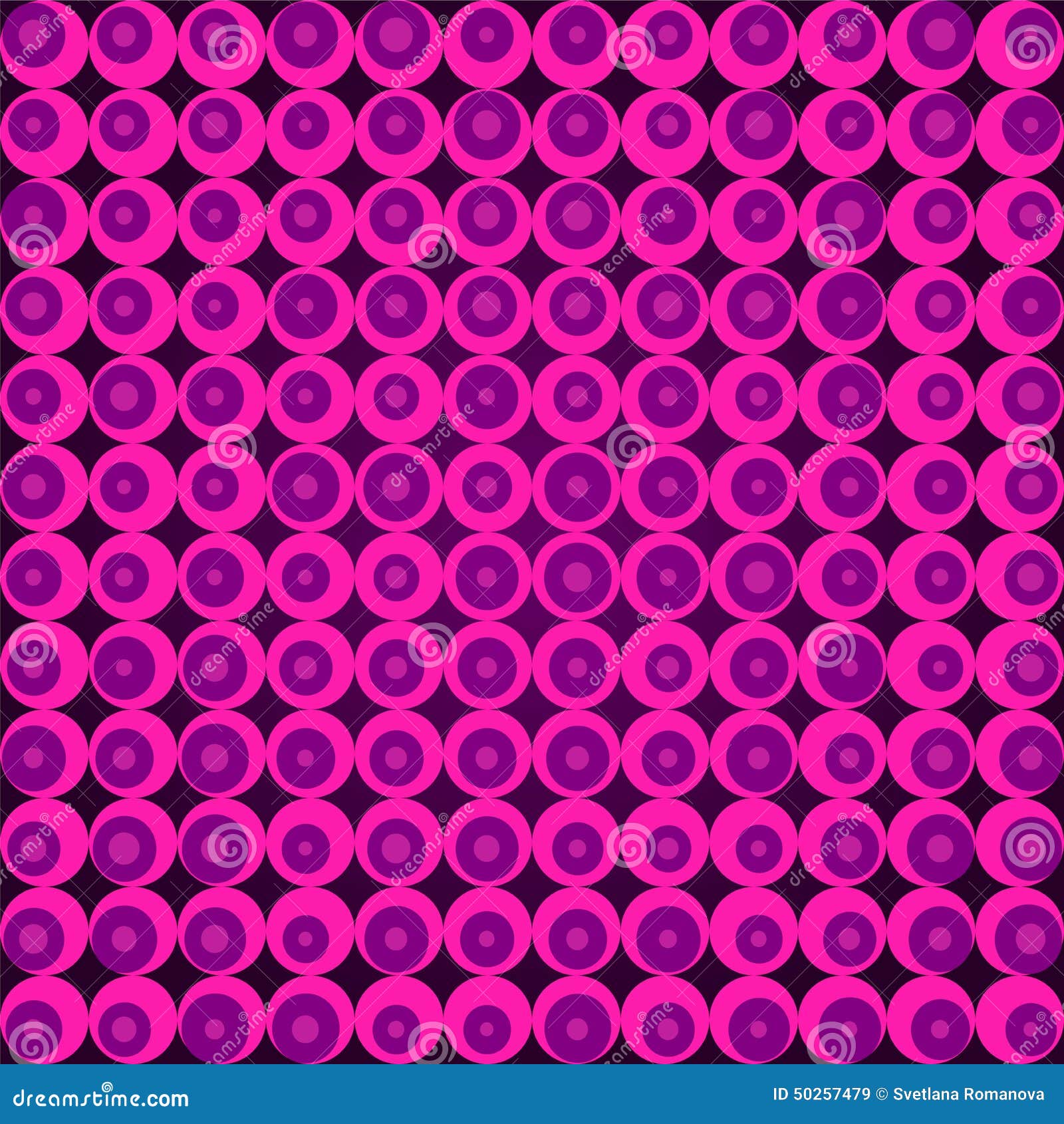 Retro Pink Pop Art Seamless Background Stock Illustration ...