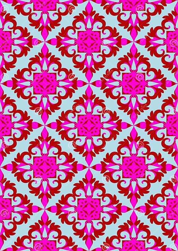 Retro pink wallpaper stock illustration. Illustration of pattern - 13551612