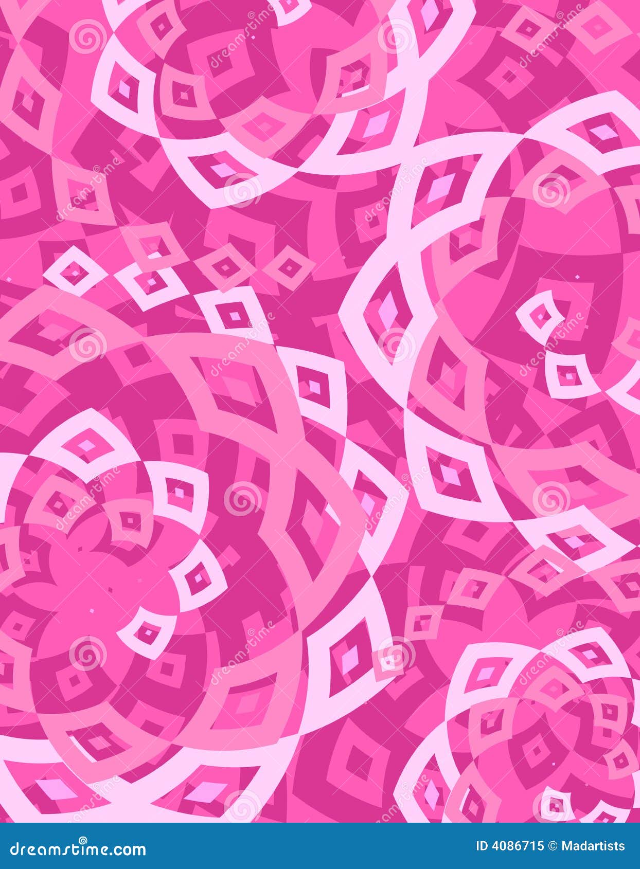 Retro Pink White Diamonds Background Stock Illustration - Illustration ...