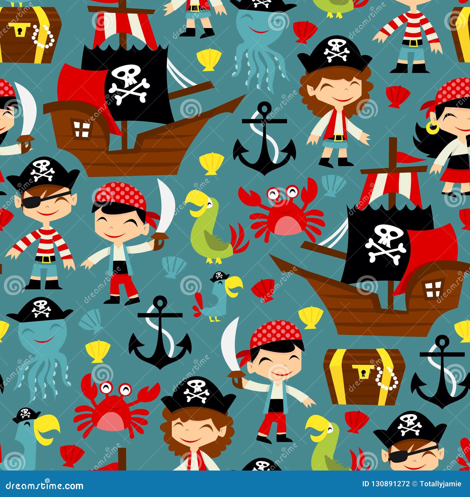 Pirate Pattern Background Vector Stock Illustrations – 7,451 Pirate ...