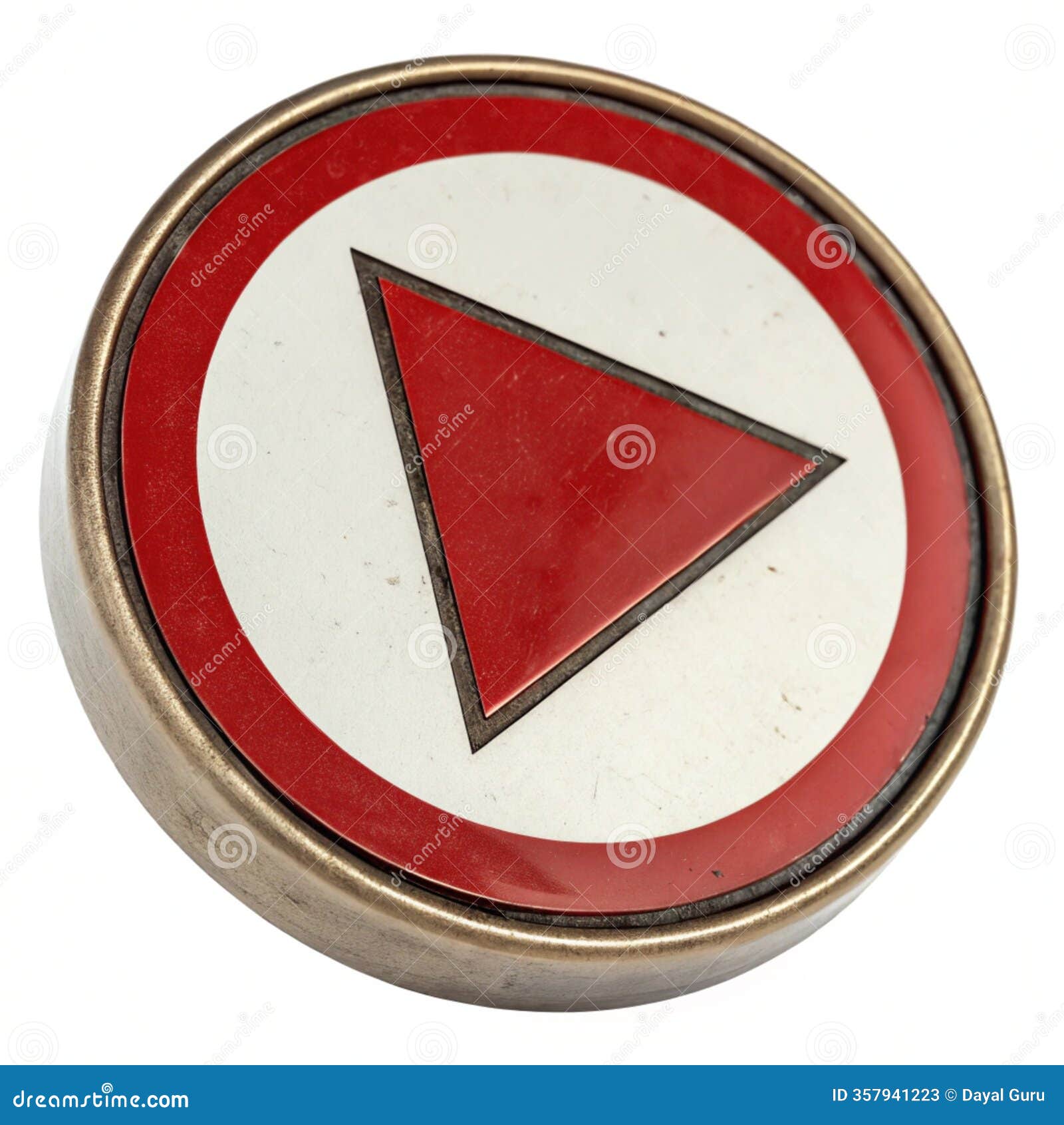 Retro Play Button Graphic on Transparent Background Stock Illustration ...