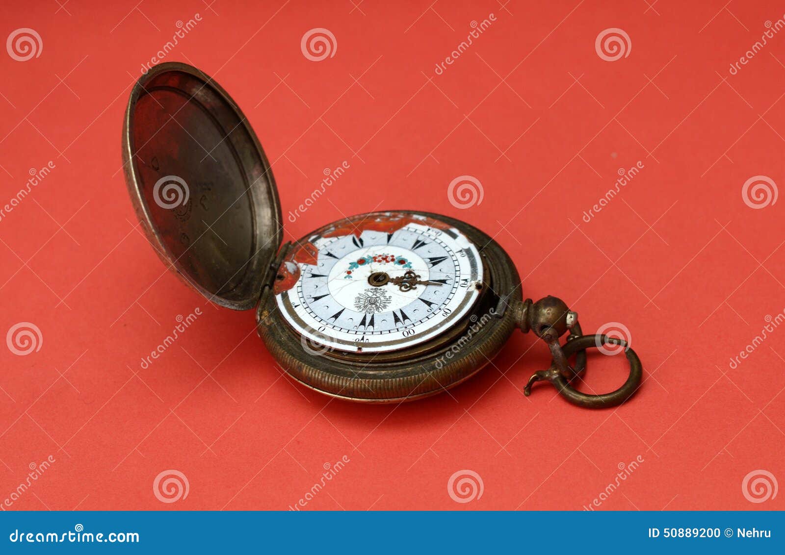 Retro pocket clock stock photo. Image of rusty, timer - 50889200