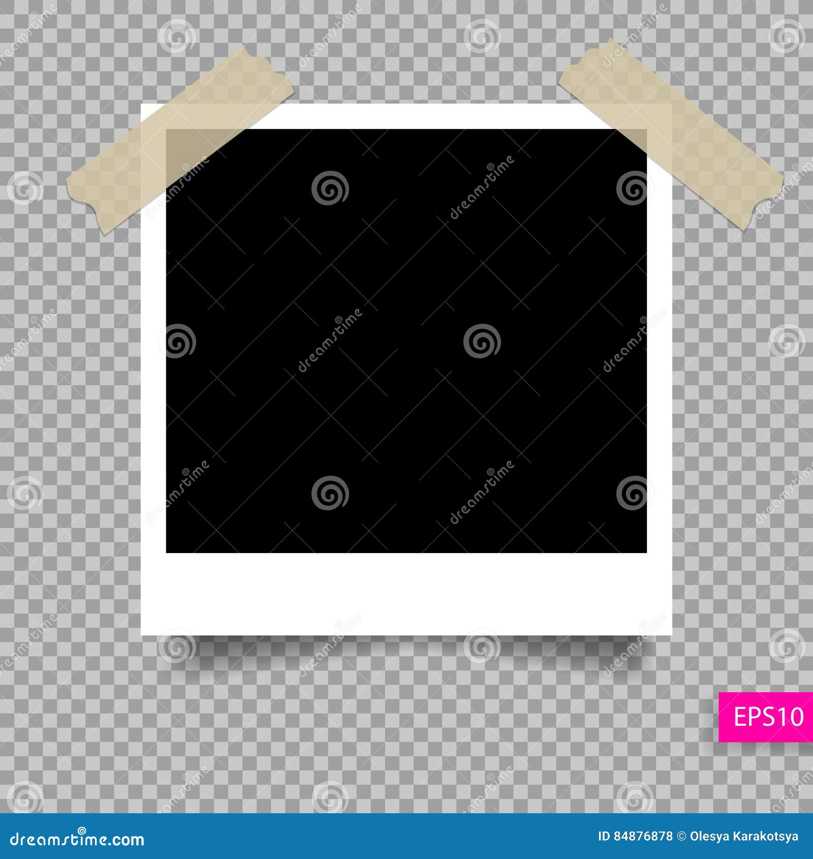 Polaroid Frame Vector Illustration Isolated On White Background ... Polaroid Frame Vector Illustration Isolated On White Background ...
