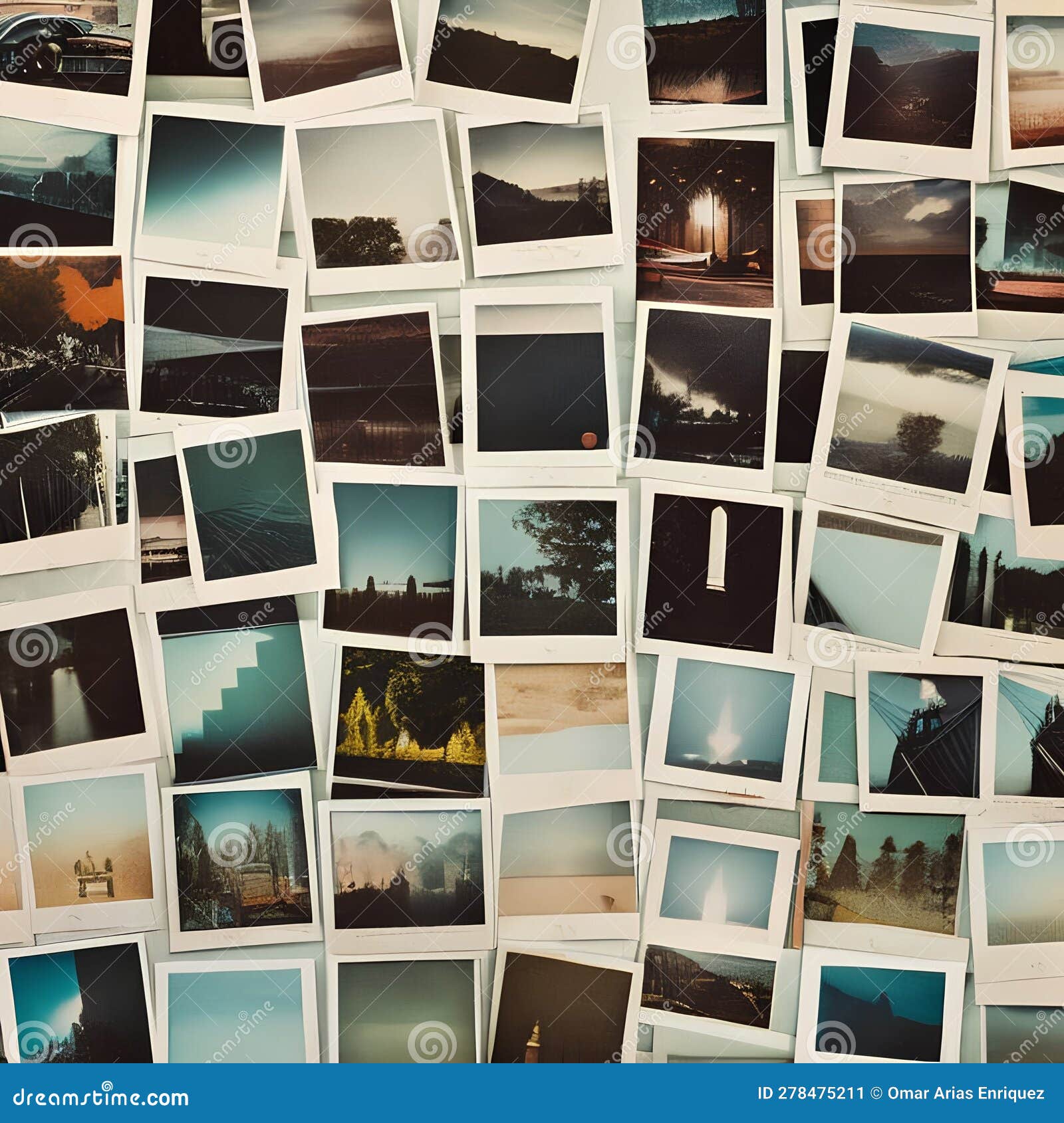 422 Retro Polaroid Photos A Vintage And Nostalgic Background Featuring