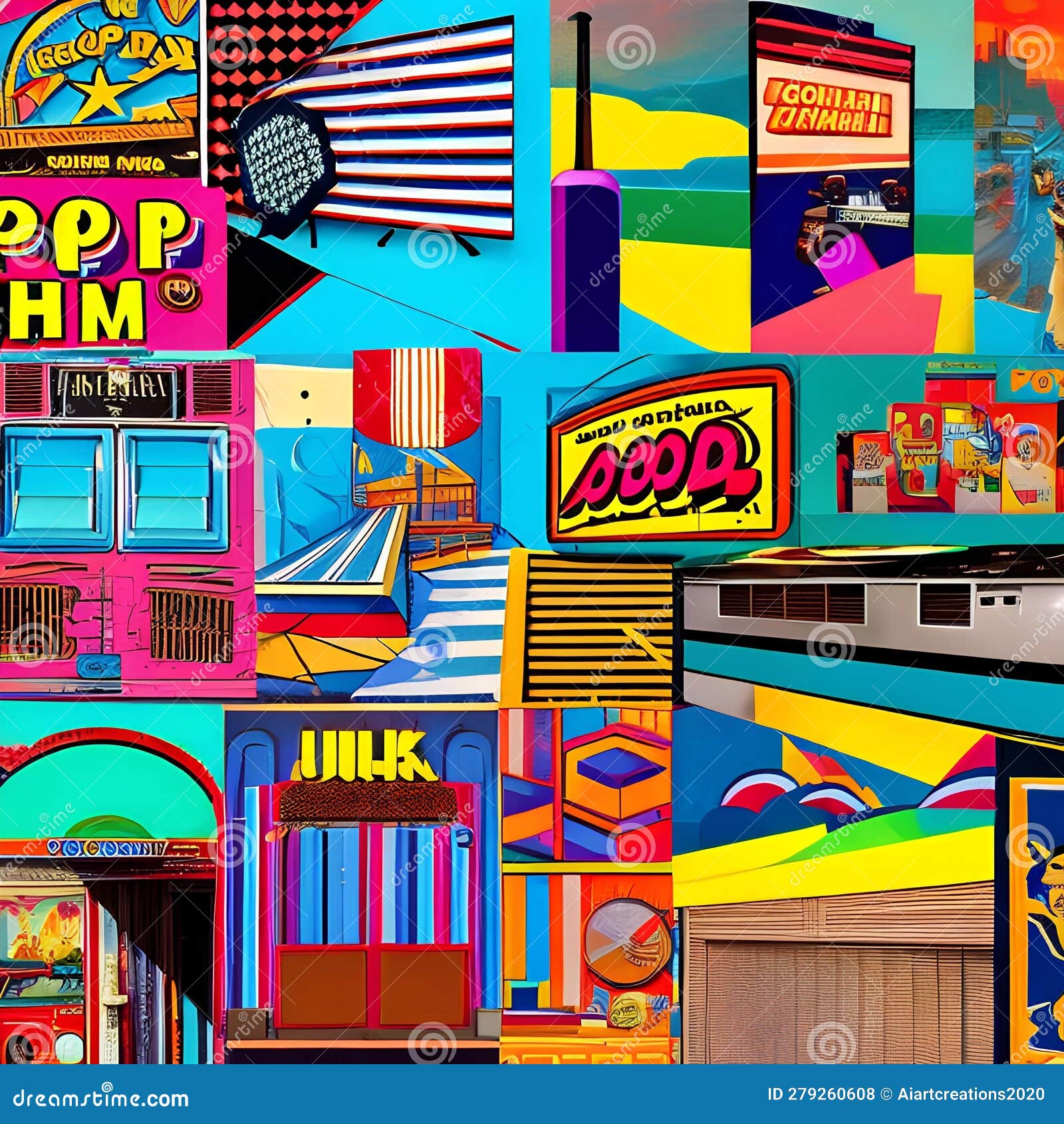1154 Retro Pop Art Style: a Retro and Vintage-inspired Background ...