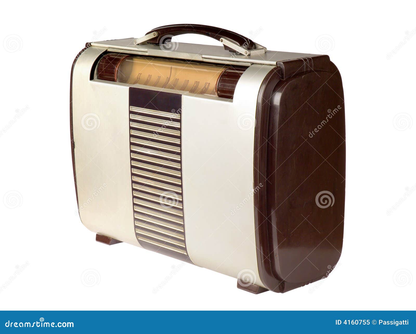 Retro Portable Radio stock image. Image of frequency, fashioned - 4160755