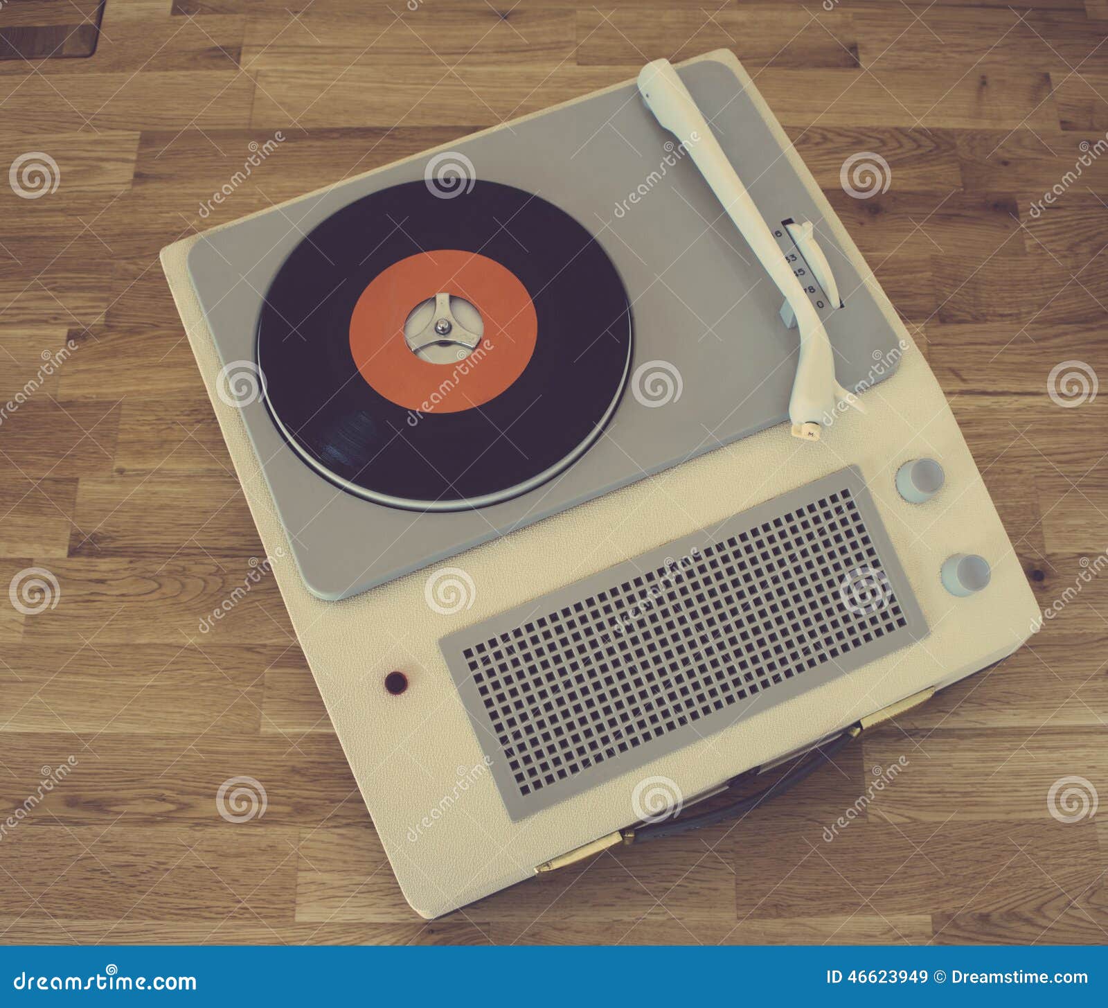 Retro Portable Turntable Royalty-Free Stock Photo | CartoonDealer.com ...