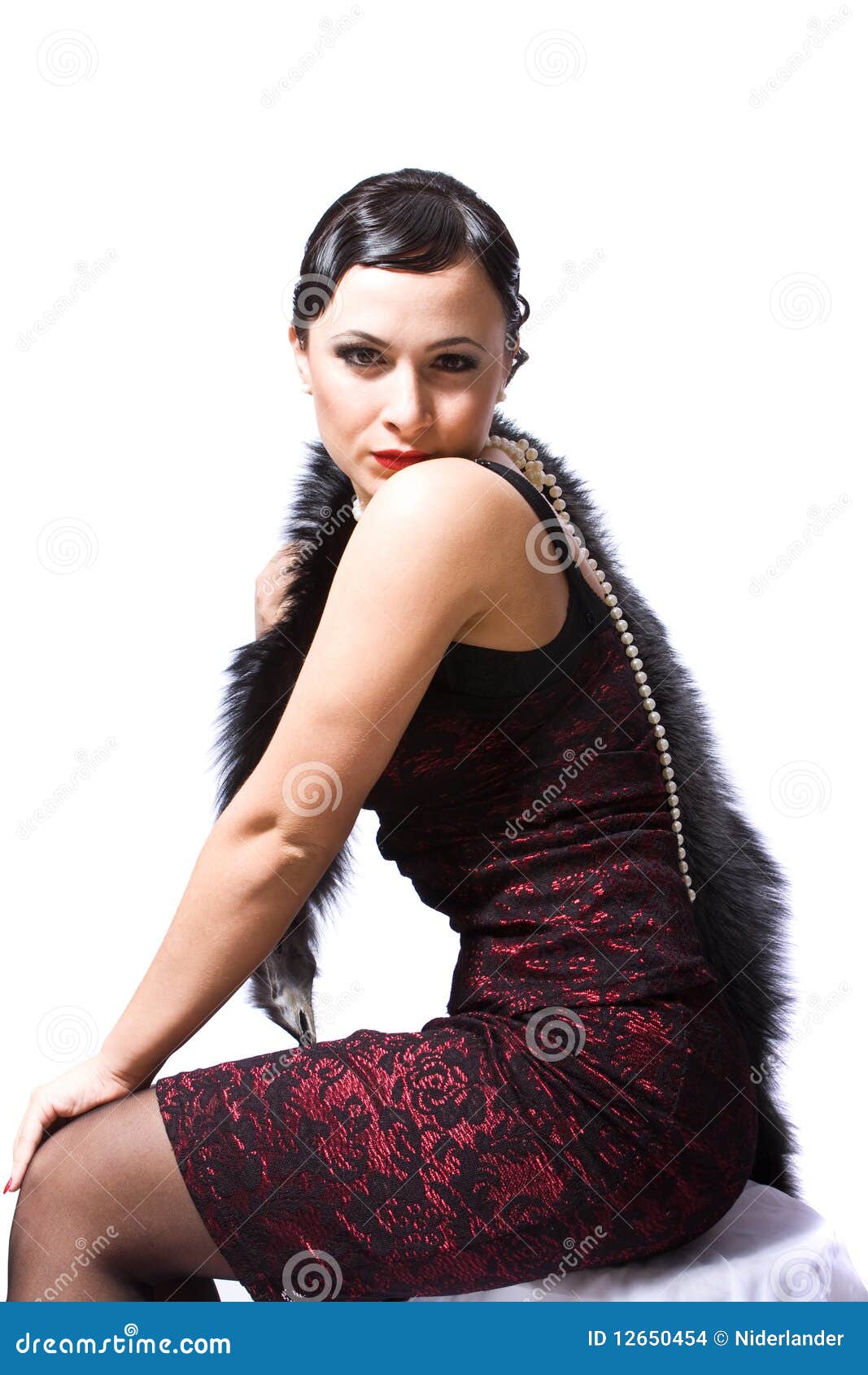 Retro portrait stock photo. Image of color, closeup, isolated - 12650454