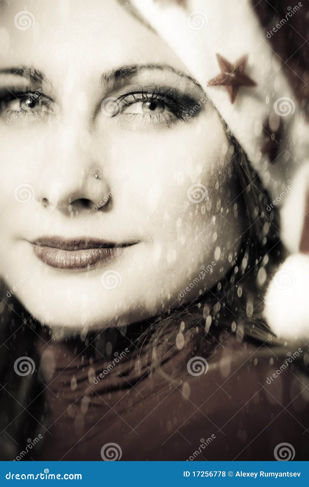 Retro portrait stock photo. Image of details, skin, girl - 17256778