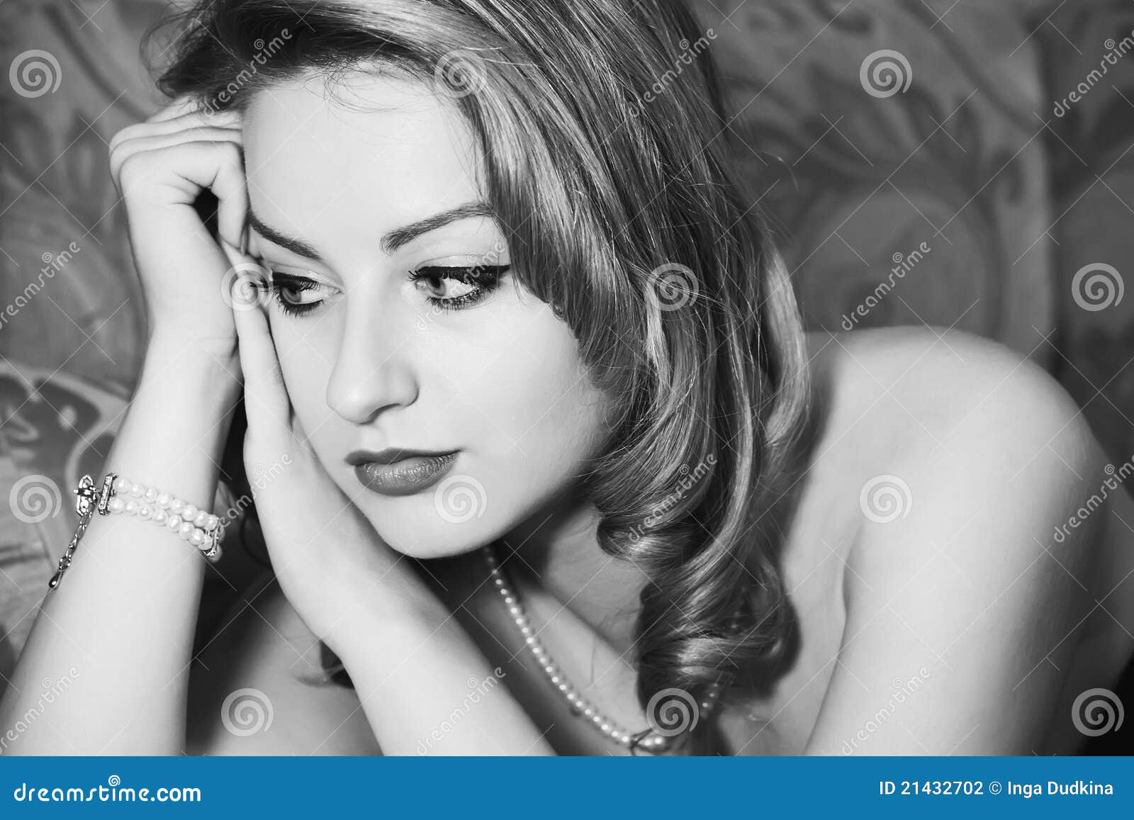 Retro portrait stock photo. Image of female, fashioned - 21432702