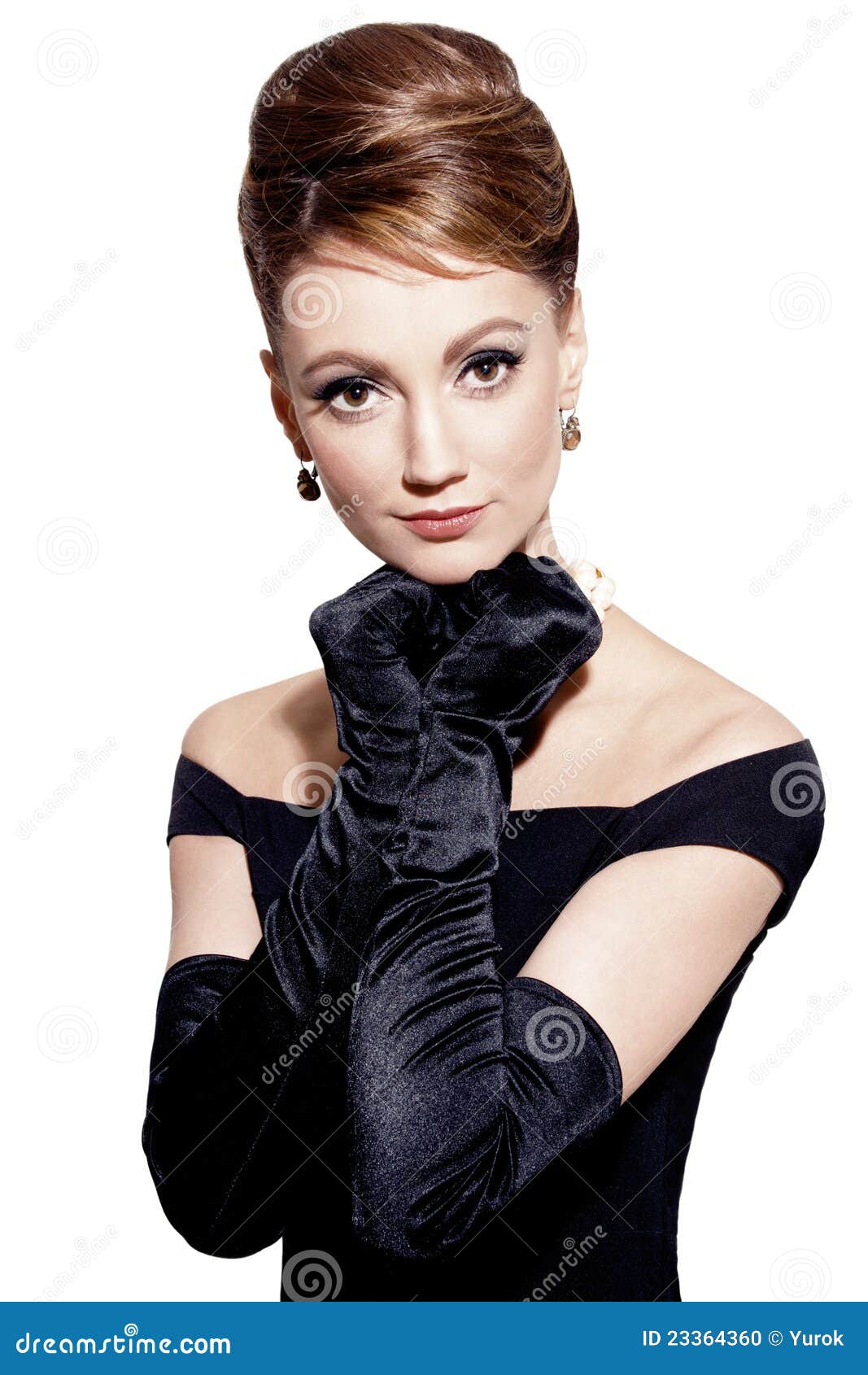 Retro portrait stock photo. Image of girl, female, makeup - 23364360