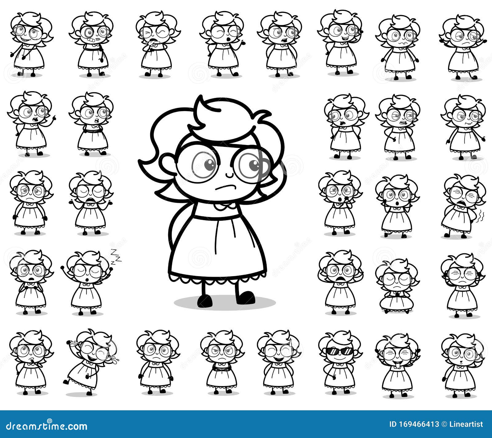 Various Concepts Of Female Cartoon Waitress - Set Of Concepts Vector ... Various Concepts Of Female Cartoon Waitress - Set Of Concepts Vector ...