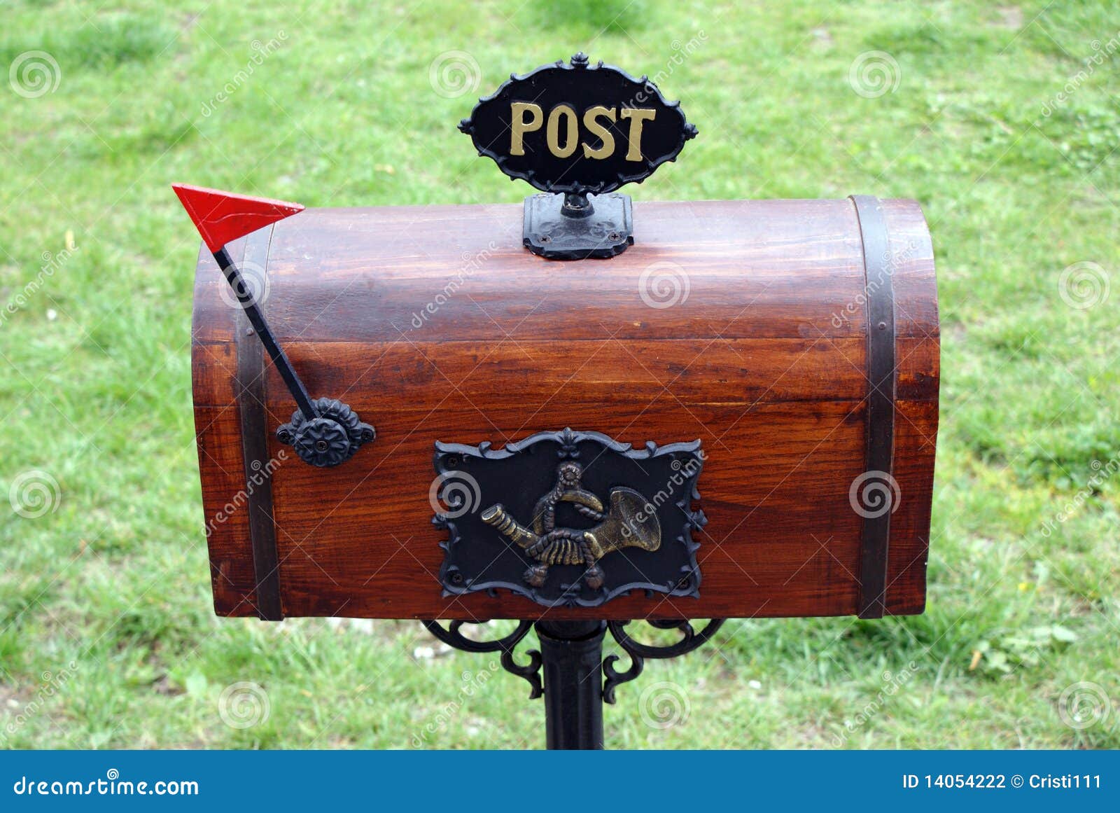 Retro post box stock photo. Image of collect, domestic - 14054222