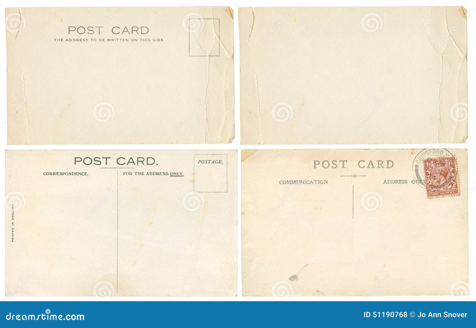 Retro post cards stock photo. Image of fashioned, aged - 51190768