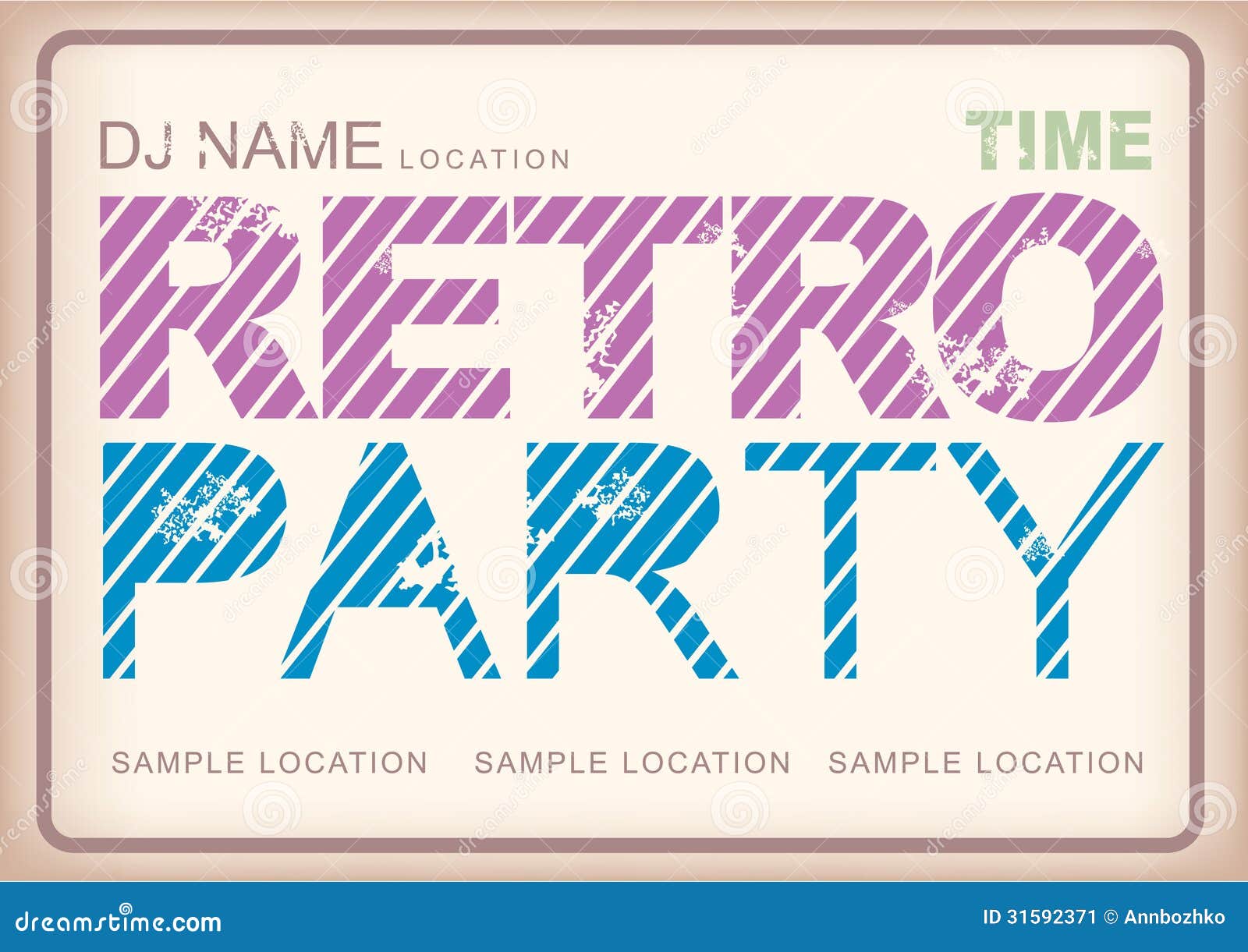 Retro poster stock vector. Illustration of design, element - 31592371