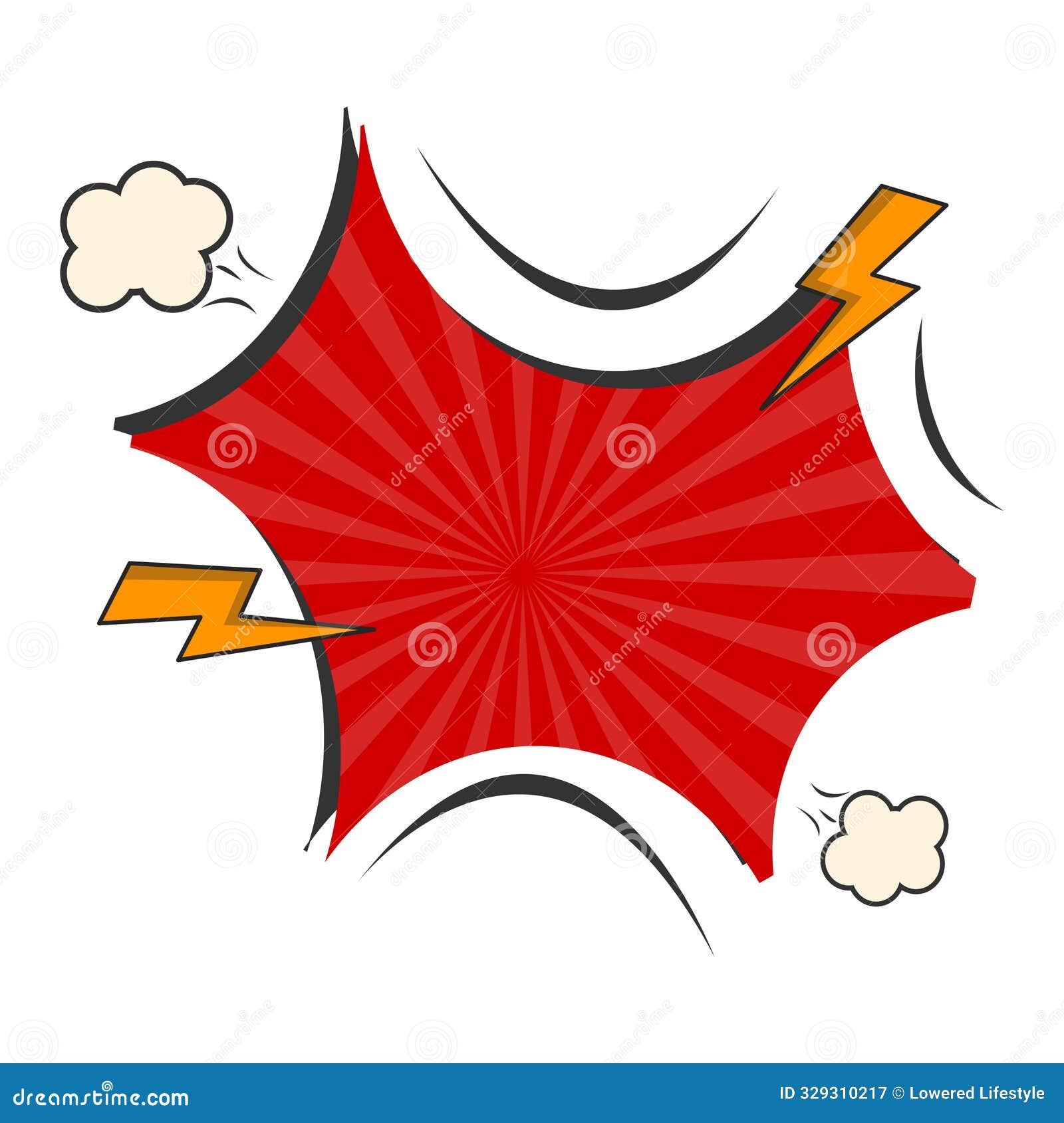 Retro Pow Comic Effect stock vector. Illustration of bubble - 329310217