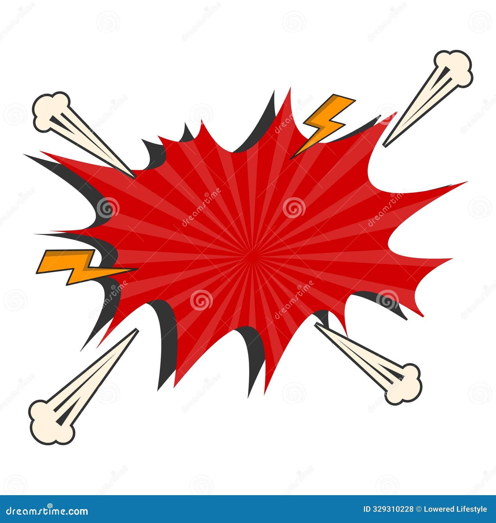 Retro Pow Comic Effect stock vector. Illustration of banner - 329310228