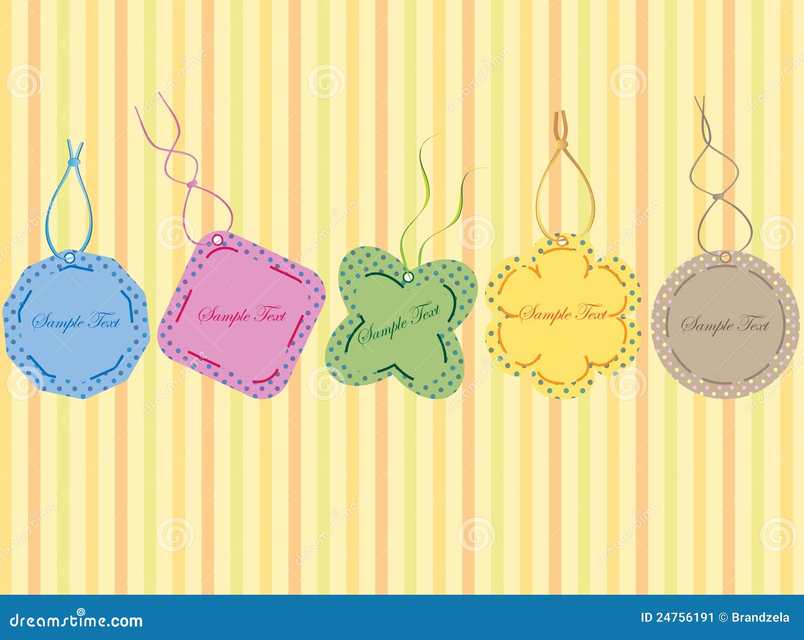 Retro price tags stock vector. Illustration of floral - 24756191