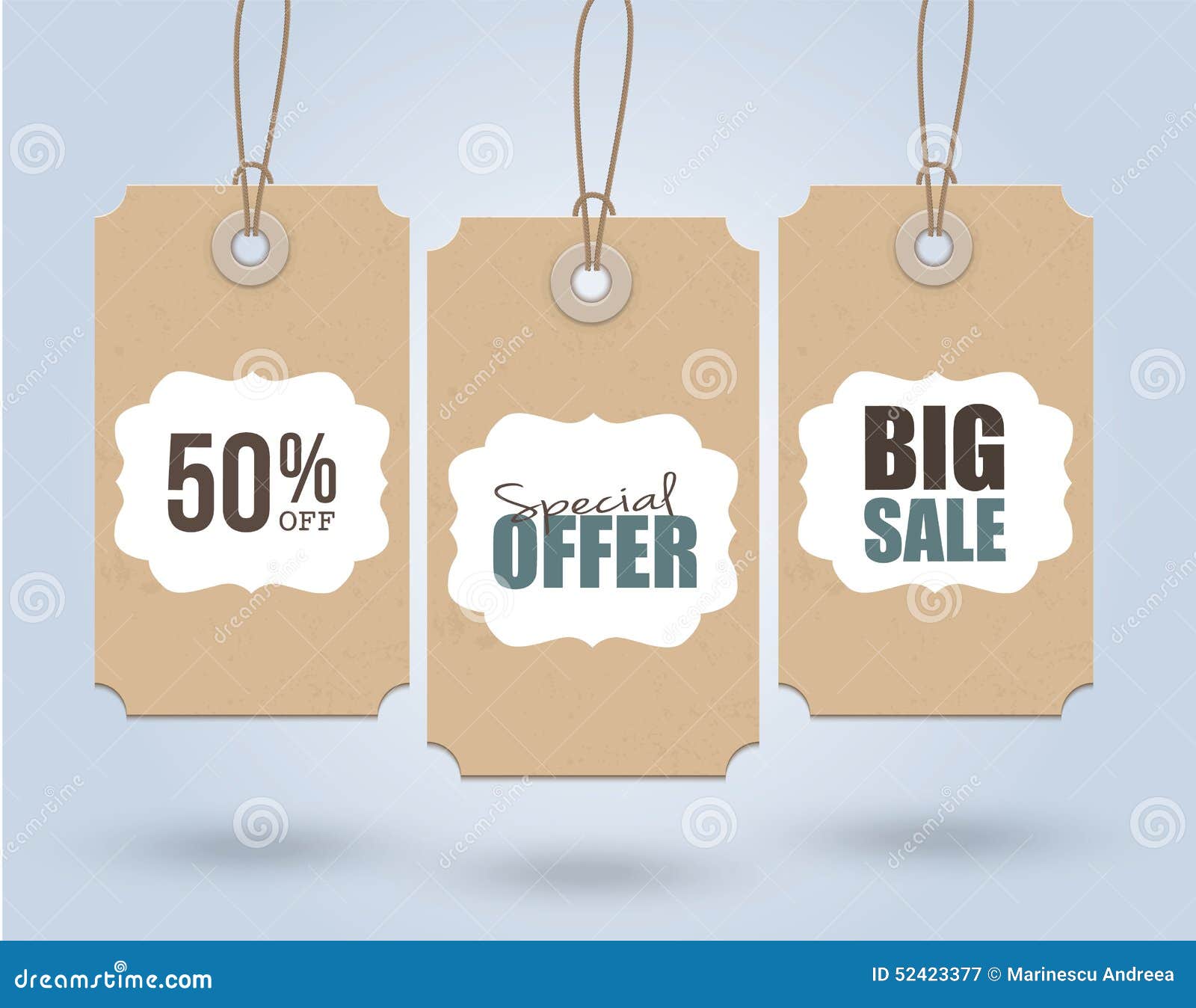 Retro Price Tags stock vector. Illustration of choice - 52423377