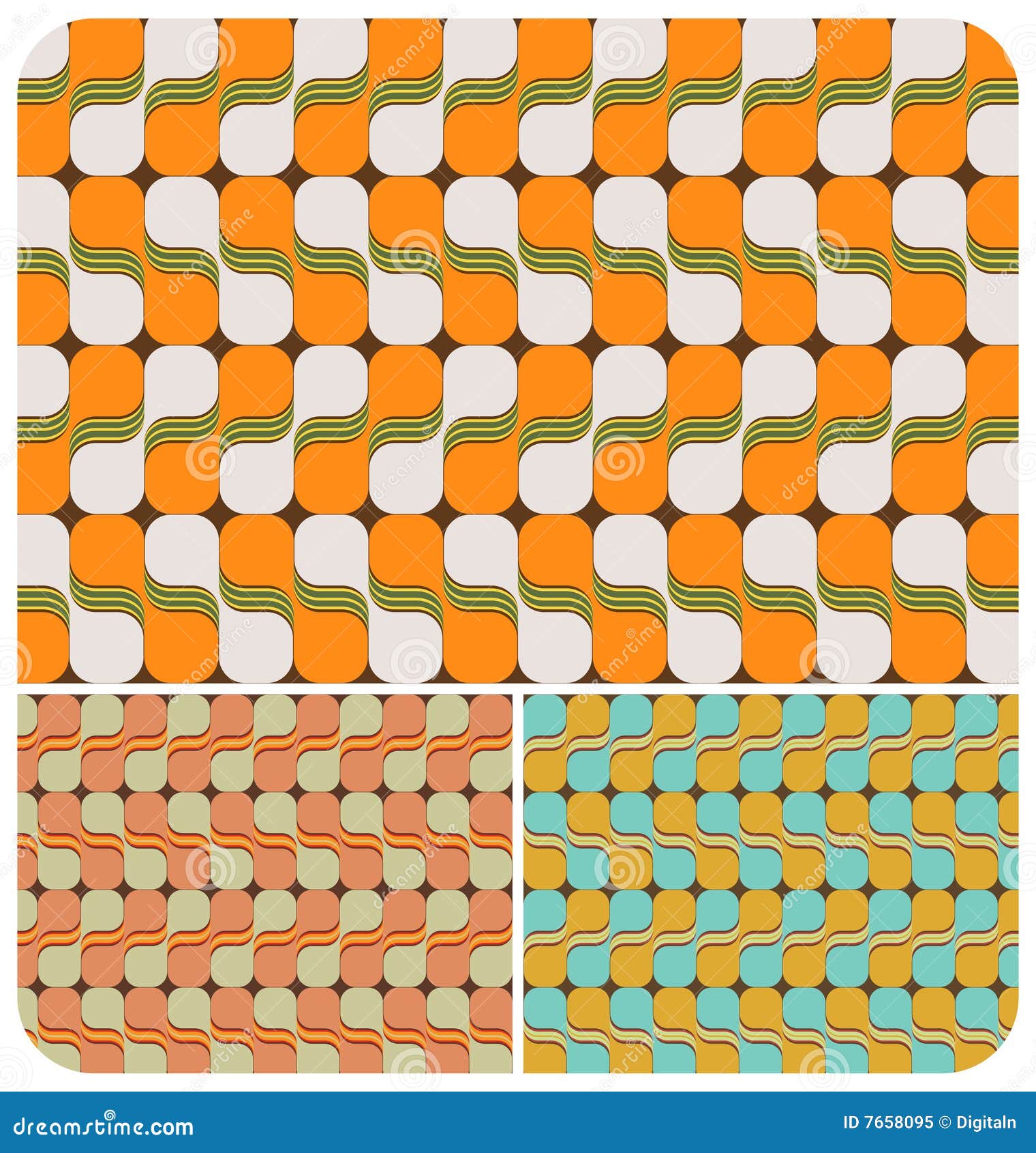 Retro Psychedelic Pattern ~2 Stock Vector - Illustration of shapes ...