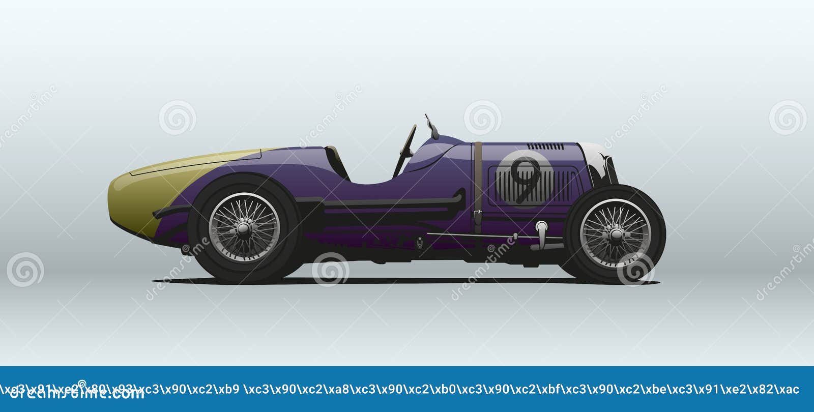 Retro sport car, vector. stock vector. Illustration of realistic ...