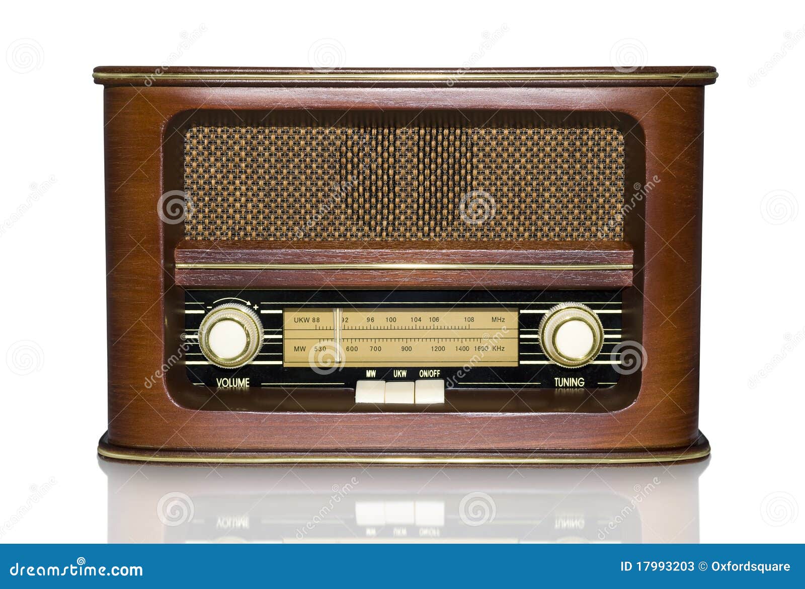 Retro Radio stock image. Image of tunes, tuner, knobs - 17993203