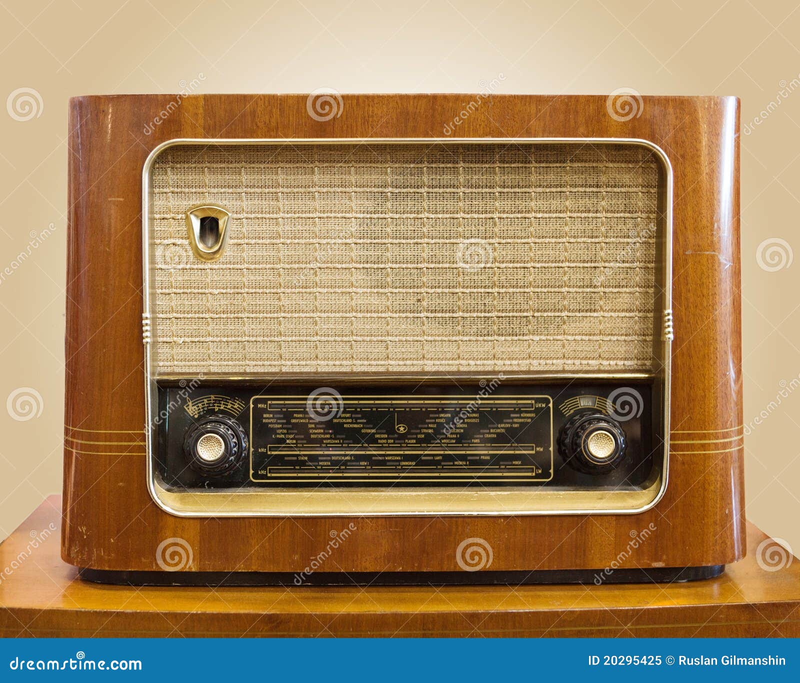 Retro Radio stock image. Image of transistor, network - 20295425