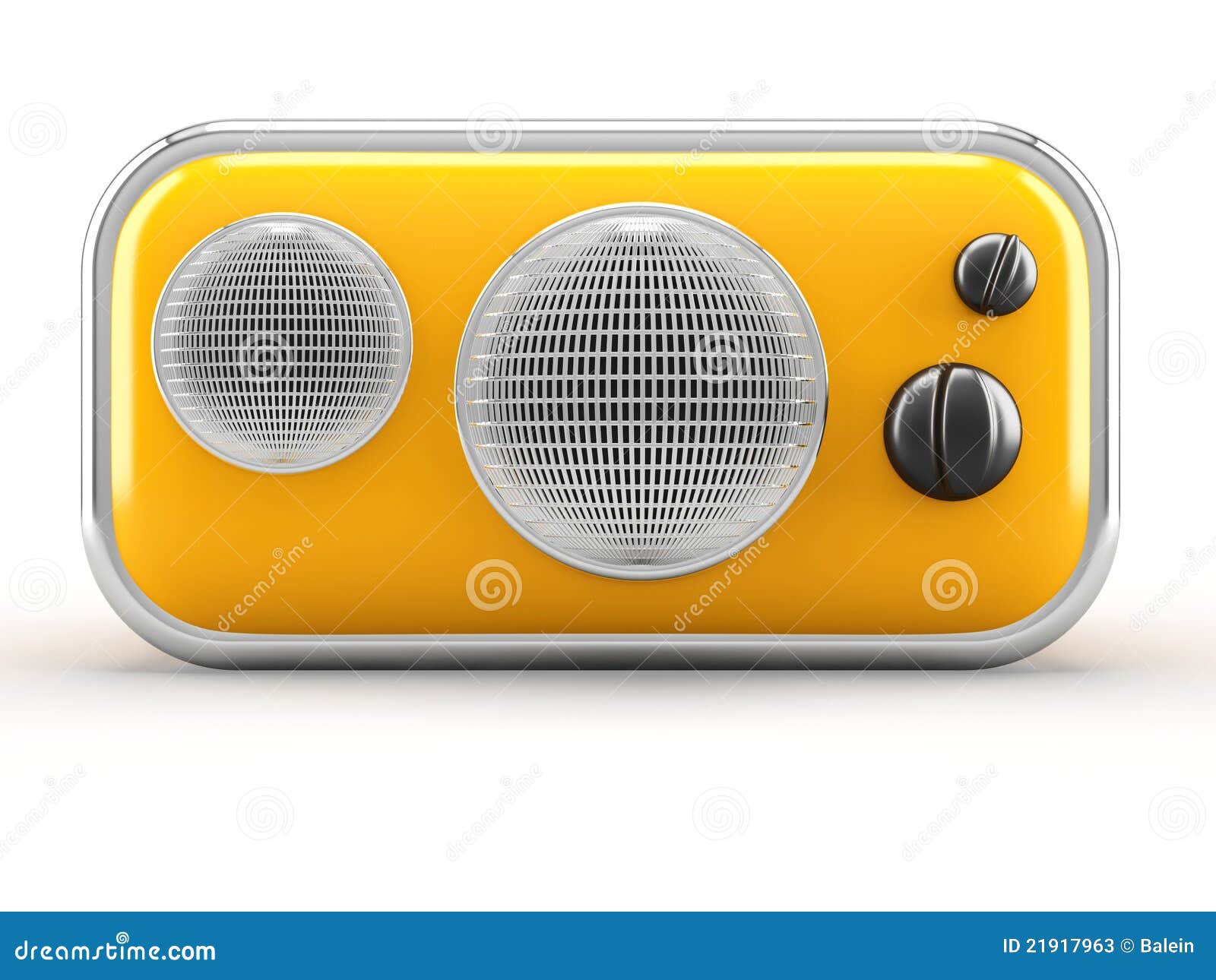 Retro radio stock illustration. Illustration of metal - 21917963