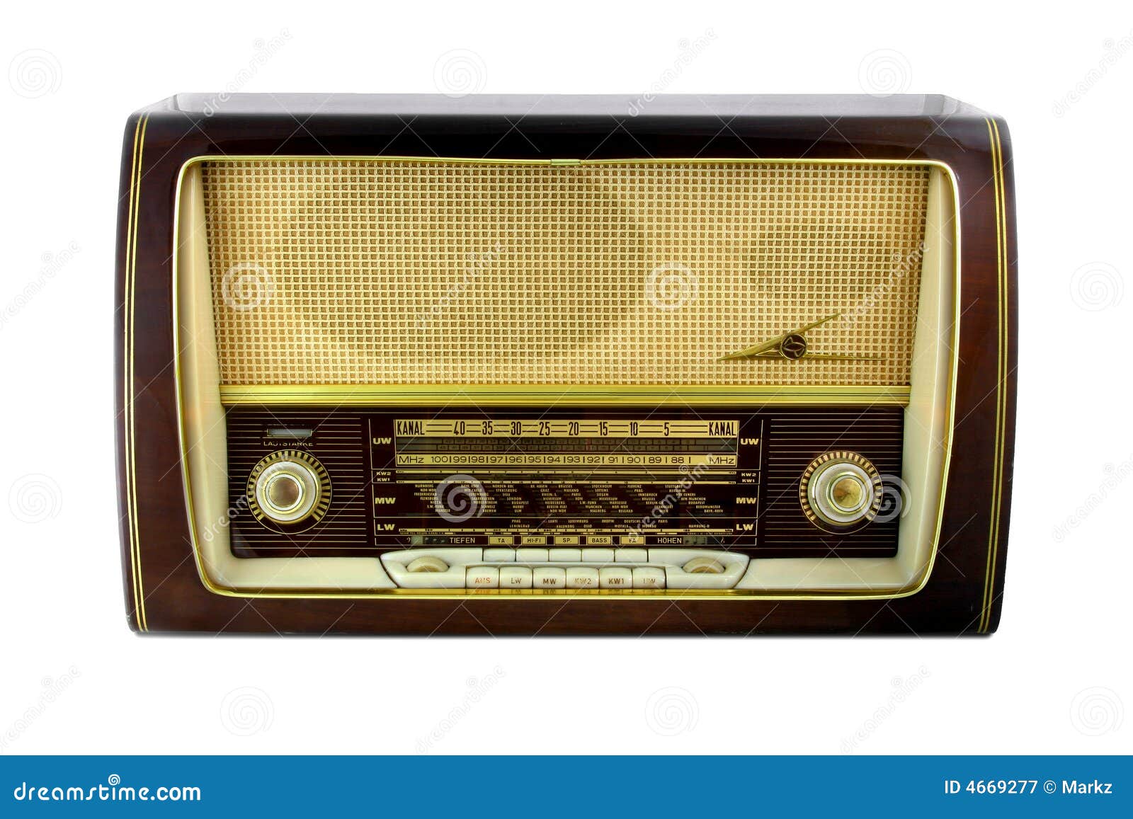 Retro Radio stock afbeelding. Afbeelding bestaande uit elektro - 4669277