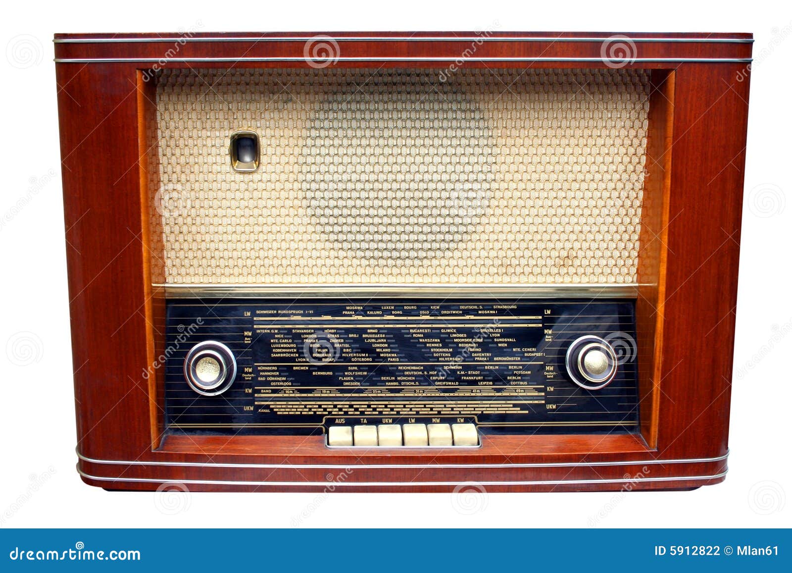 Retro radio stock photo. Image of broadcast, radio, music - 5912822