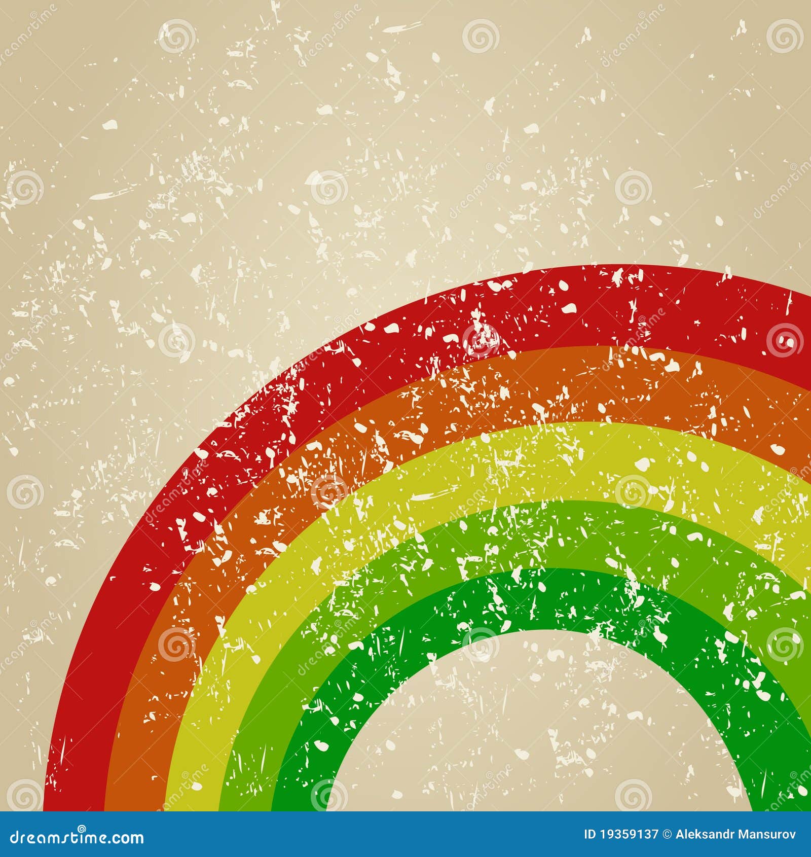 Retro a rainbow stock vector. Illustration of simple - 19359137