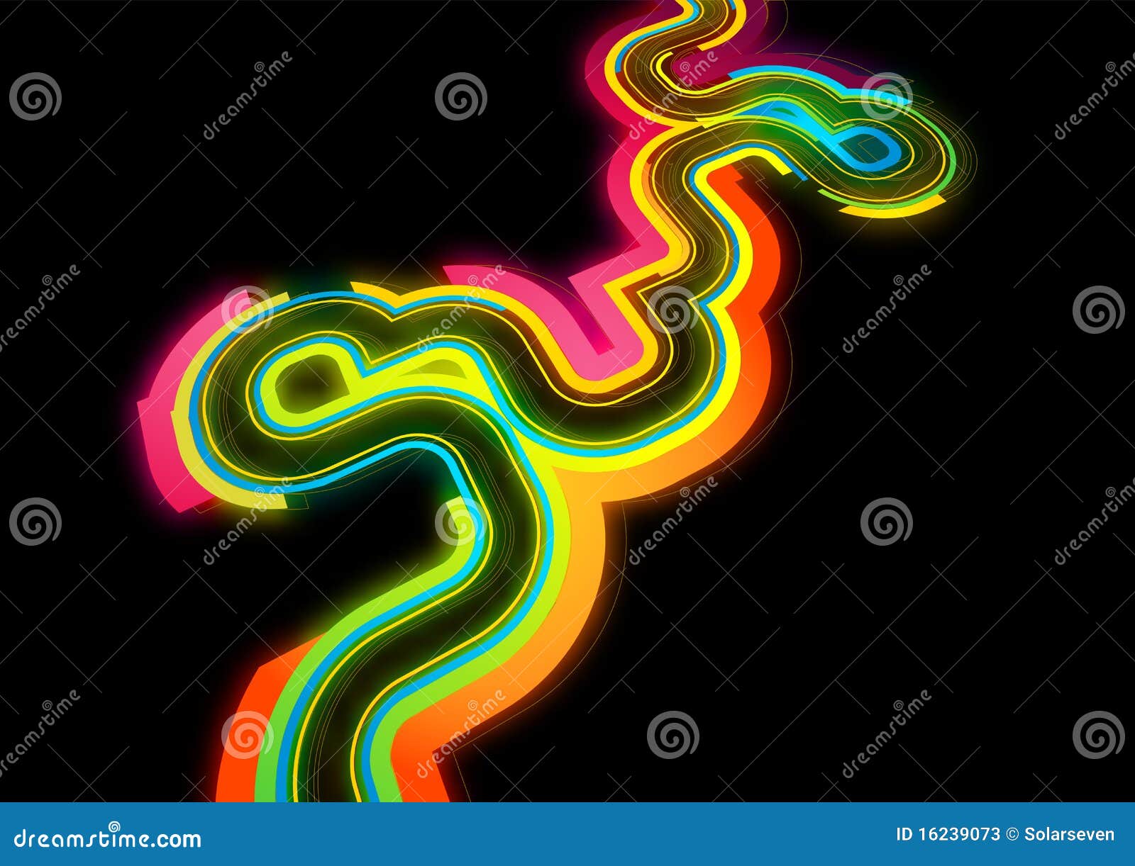 Retro Rainbow Lines stock vector. Illustration of bright - 16239073