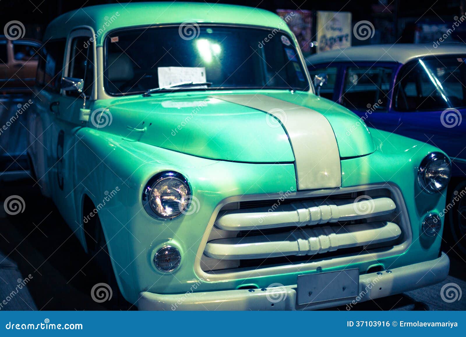 Retro Rally of Classical Car Stock Photo - Image of conceptcar, cruze ...