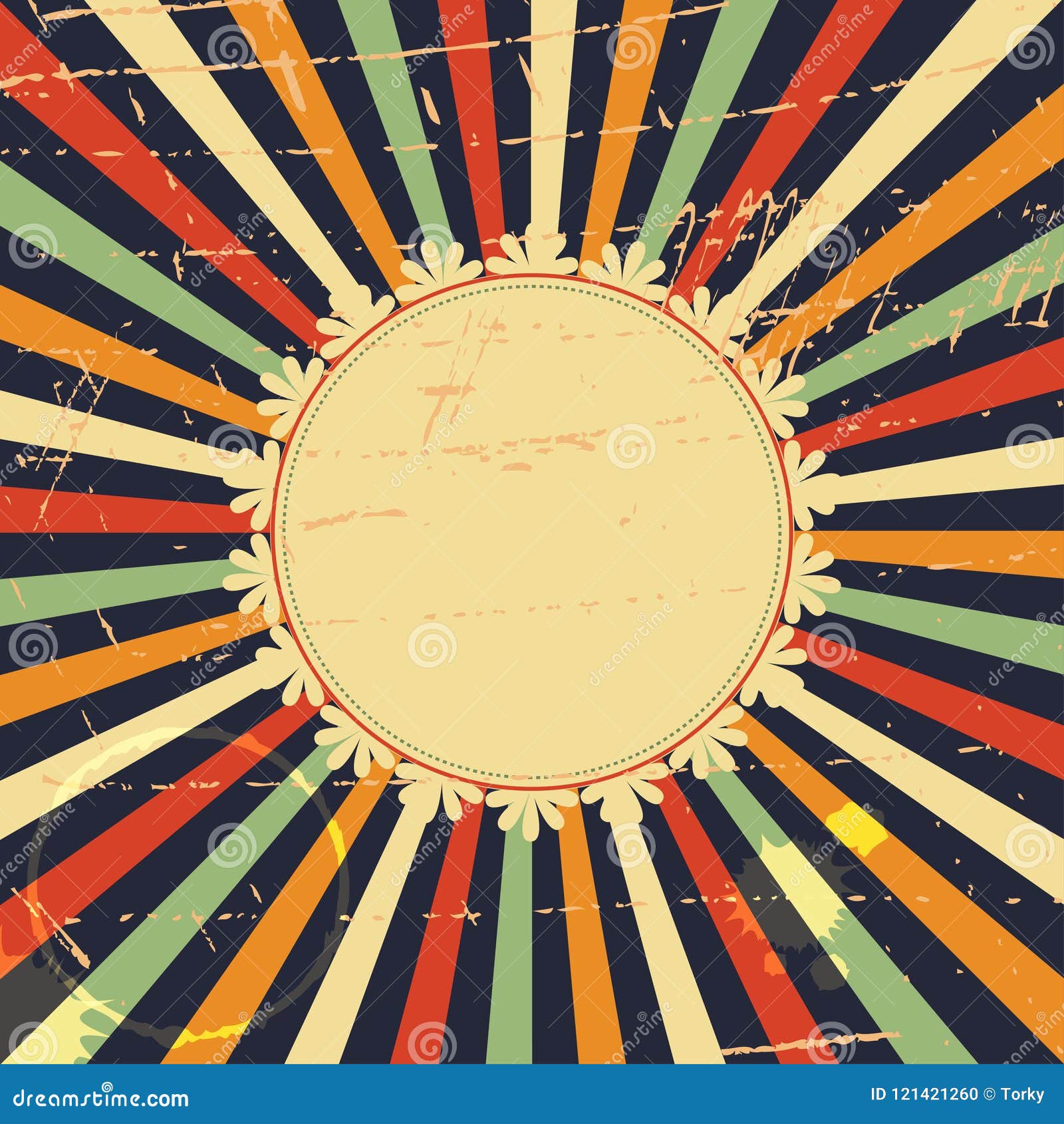 Retro Rays Background Vector Illustration | CartoonDealer.com #121421260