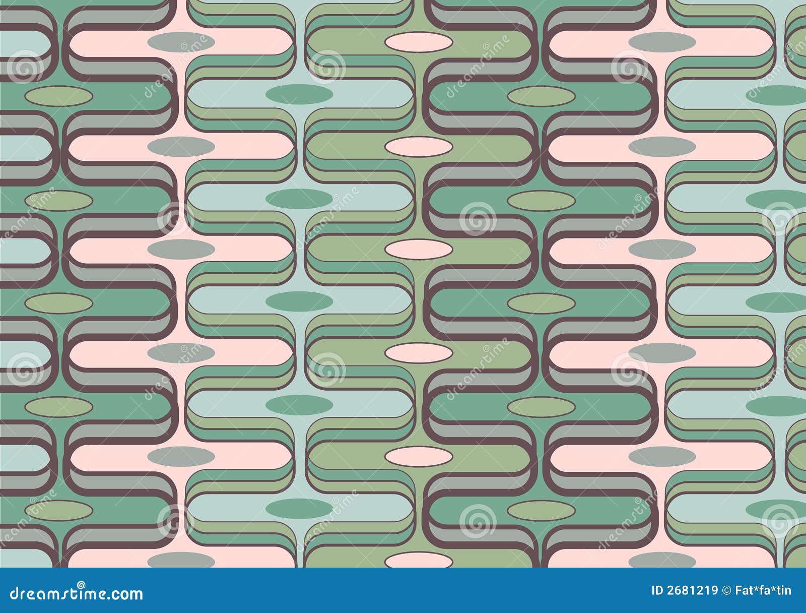 Retro Rectangle Green and Pink Stock Vector - Illustration of pastel ...