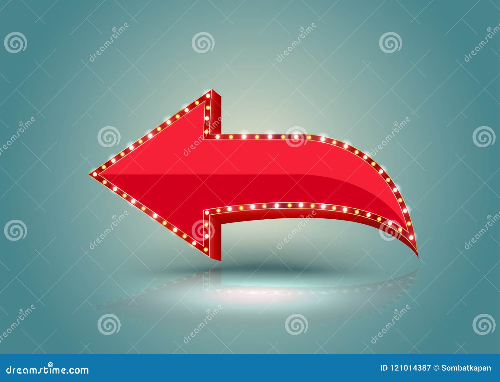 Retro red arrow stock vector. Illustration of design - 121014387