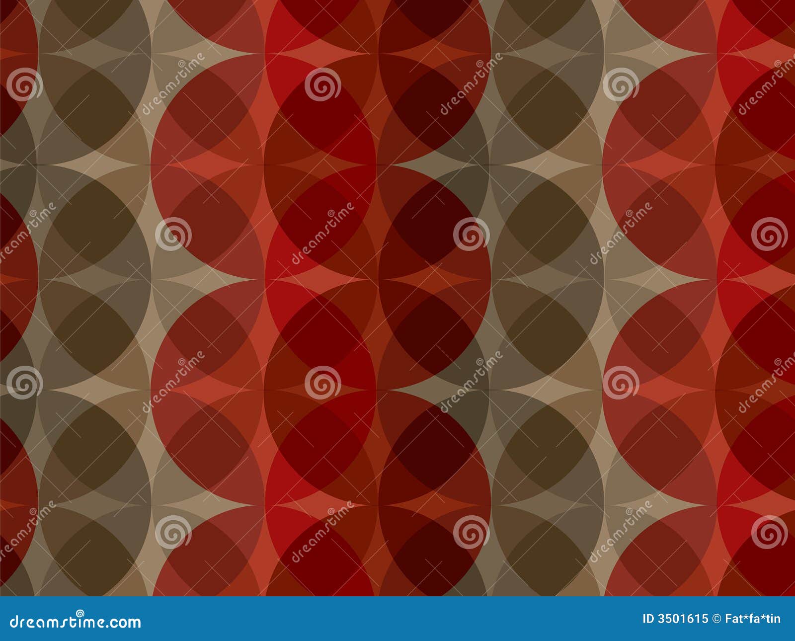 Retro Red Brown Circle Pattern Stock Vector - Illustration of ornament ...