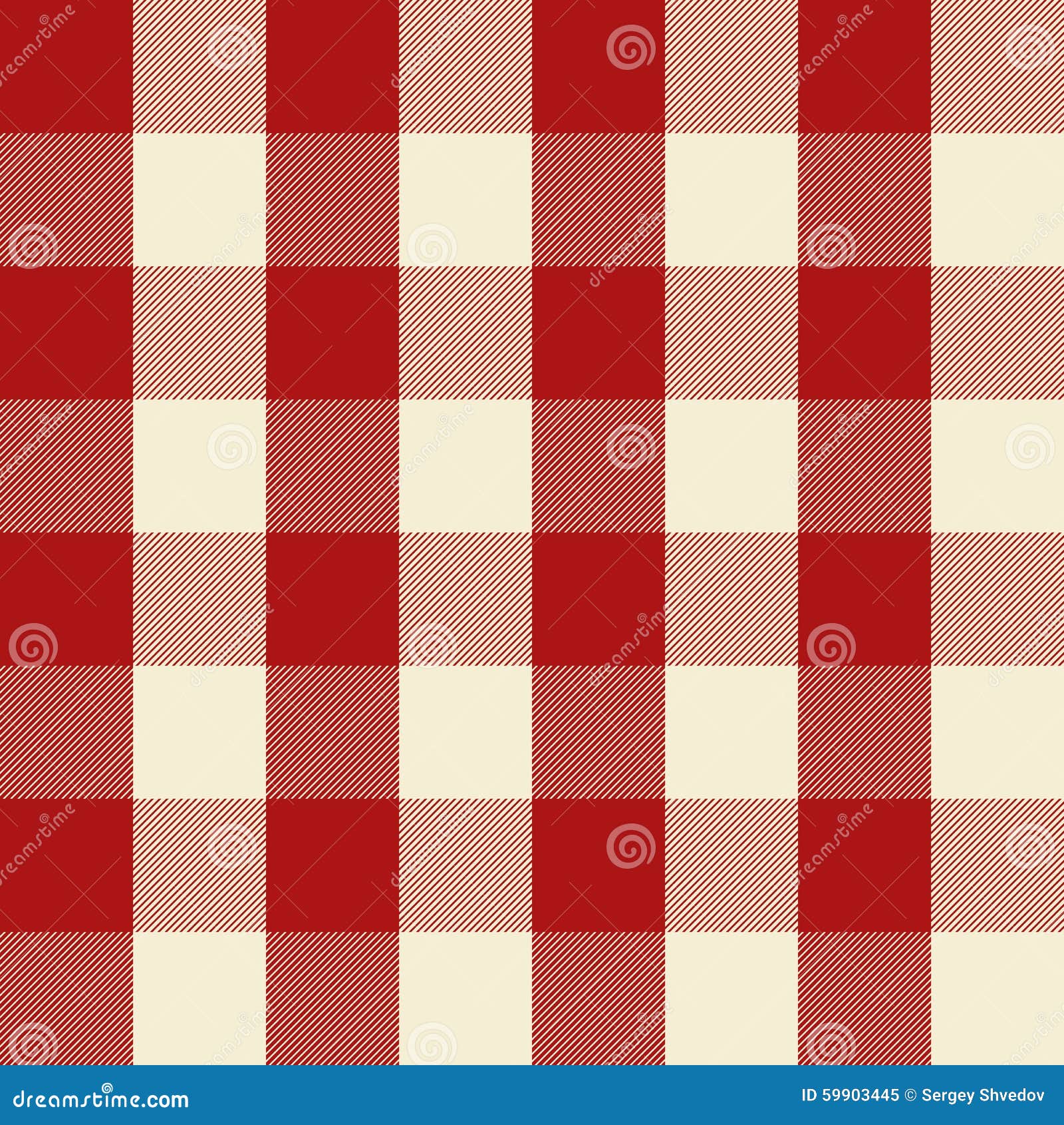 Retro Red Checkered Seamless Pattern Stock Vector - Illustration of ...