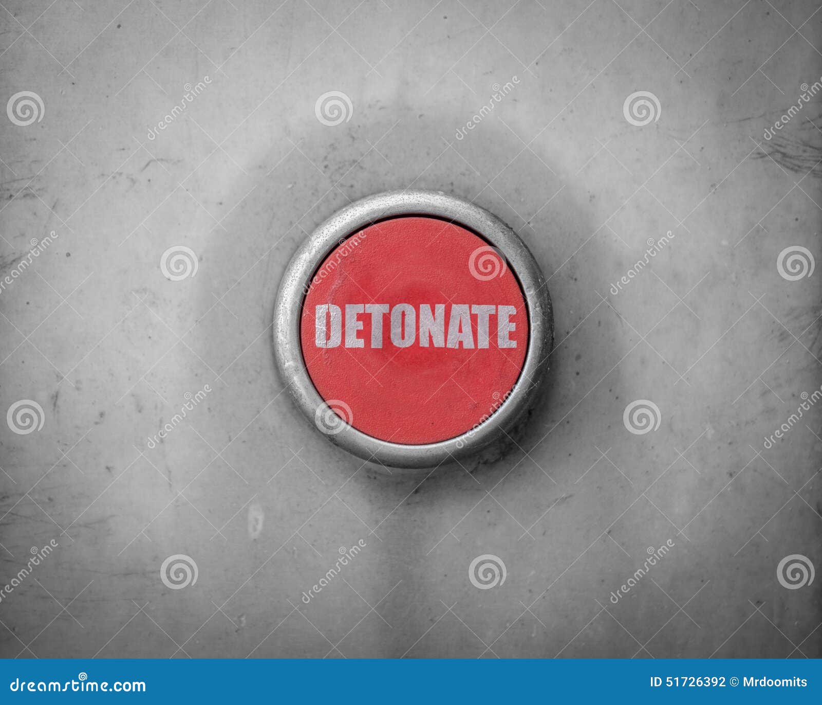 Retro Red Detonate Button stock photo. Image of emergency - 51726392